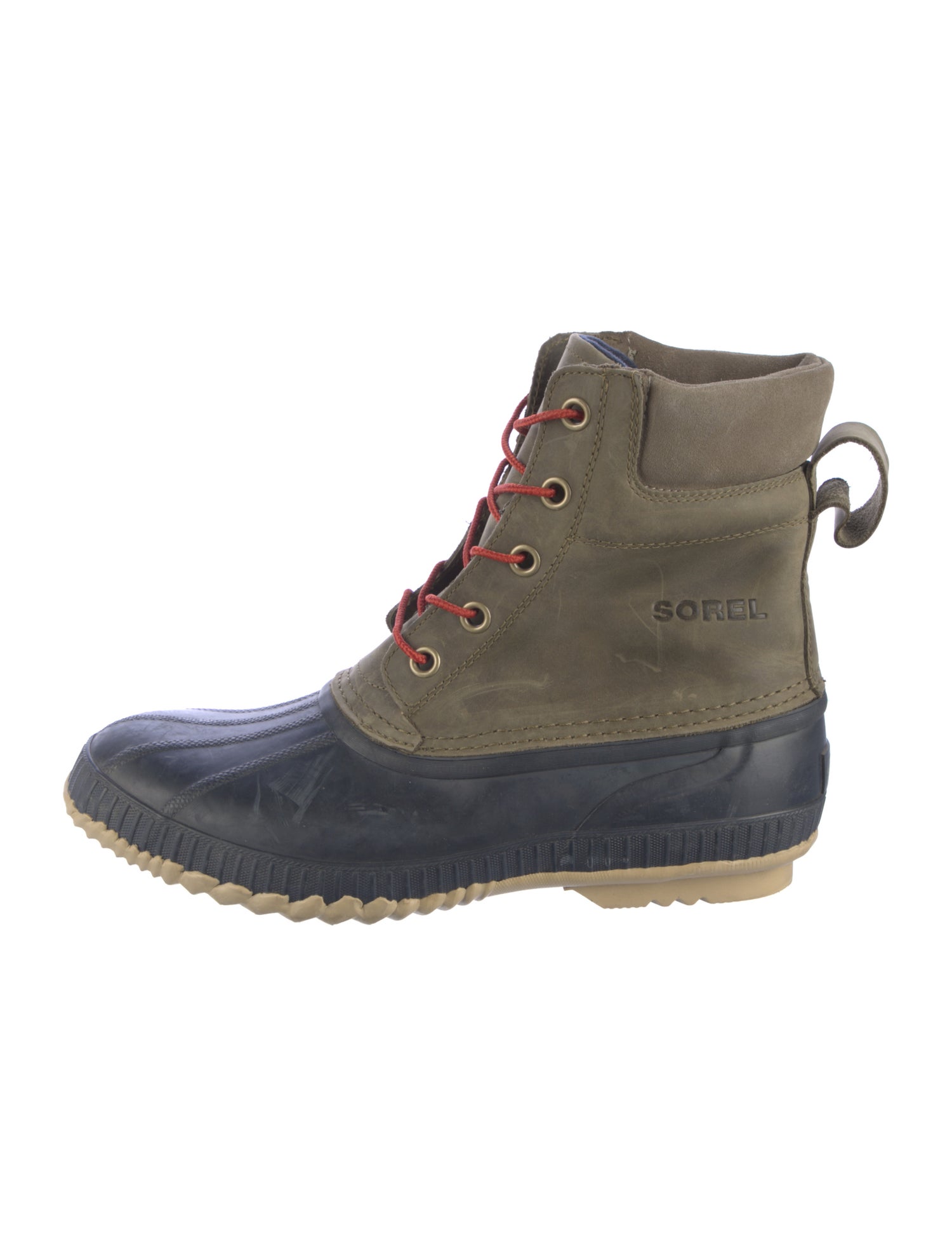 Sorel Suede Colorblock Pattern Lace-Up Boots - Green Boots, Shoes ...