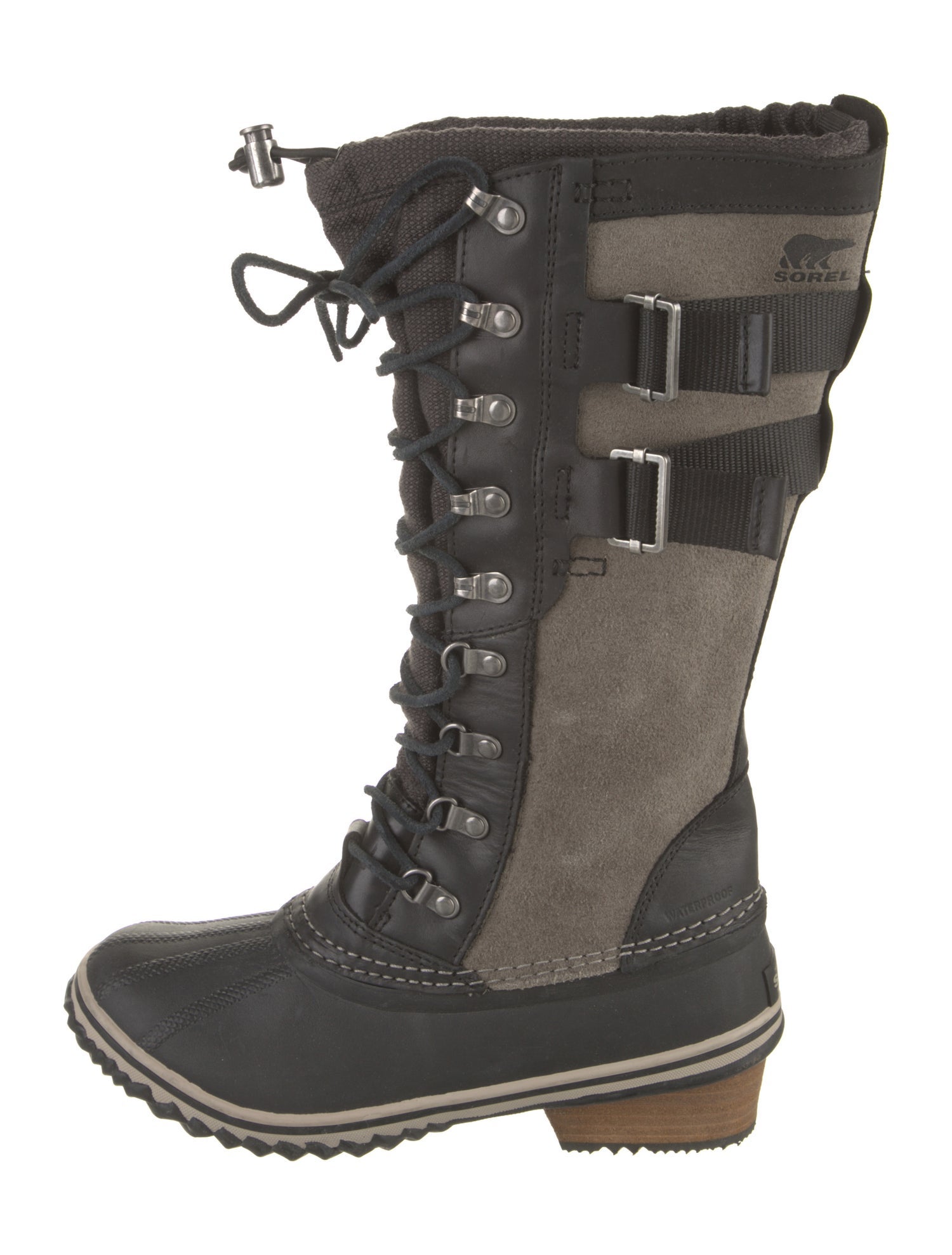 Sorel Rubber Colorblock Pattern Rain Boots - Black Boots, Shoes ...