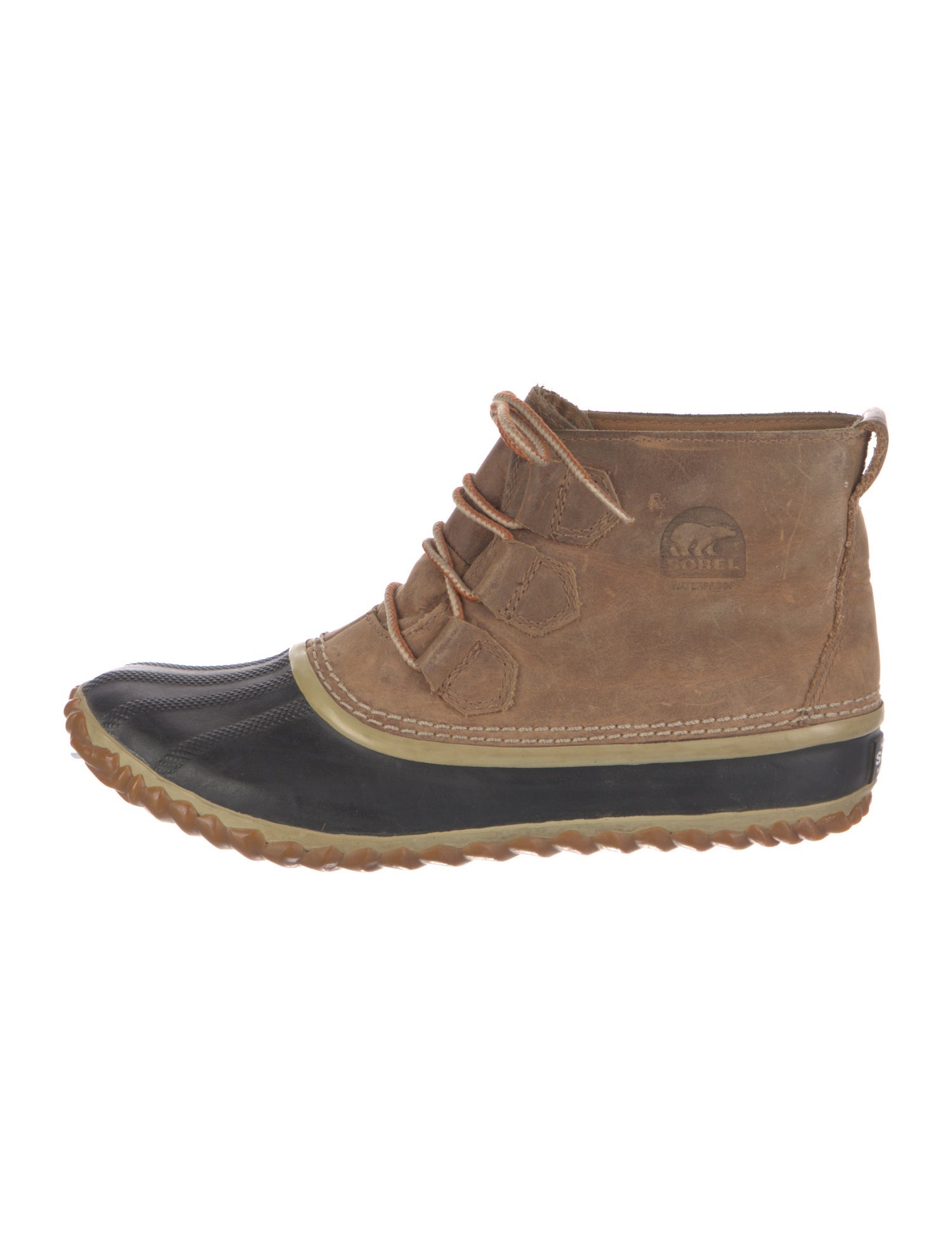 Sorel Leather Colorblock Pattern Sneakers - Brown Sneakers, Shoes ...