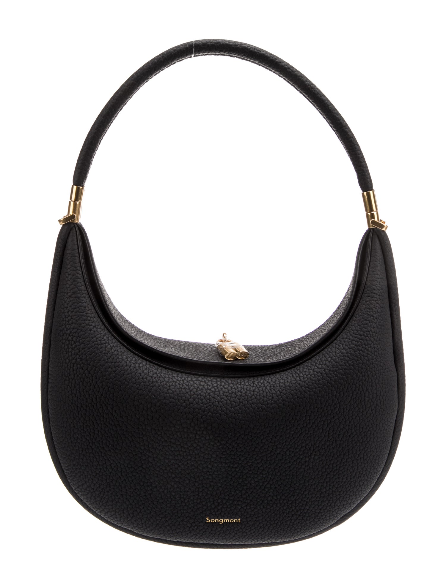 Songmont Textured Leather Shoulder Bag w/Tags - Black Shoulder Bags ...