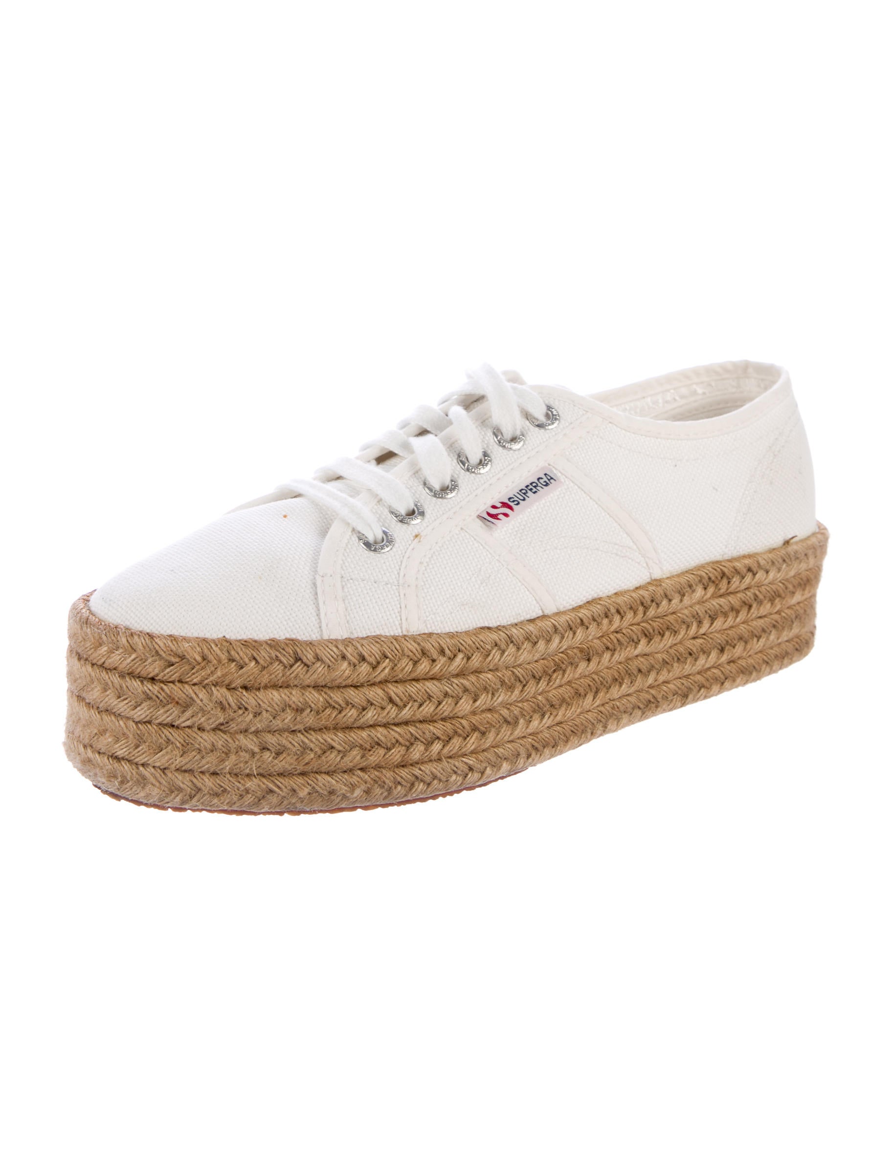 Superga Canvas Espadrille Sneakers - White Sneakers, Shoes - WSPGA20082 ...