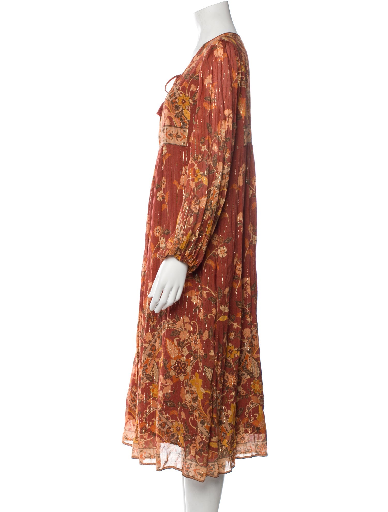 Spell & The Gypsy Collective Printed Long Dress - Metallic Dresses ...