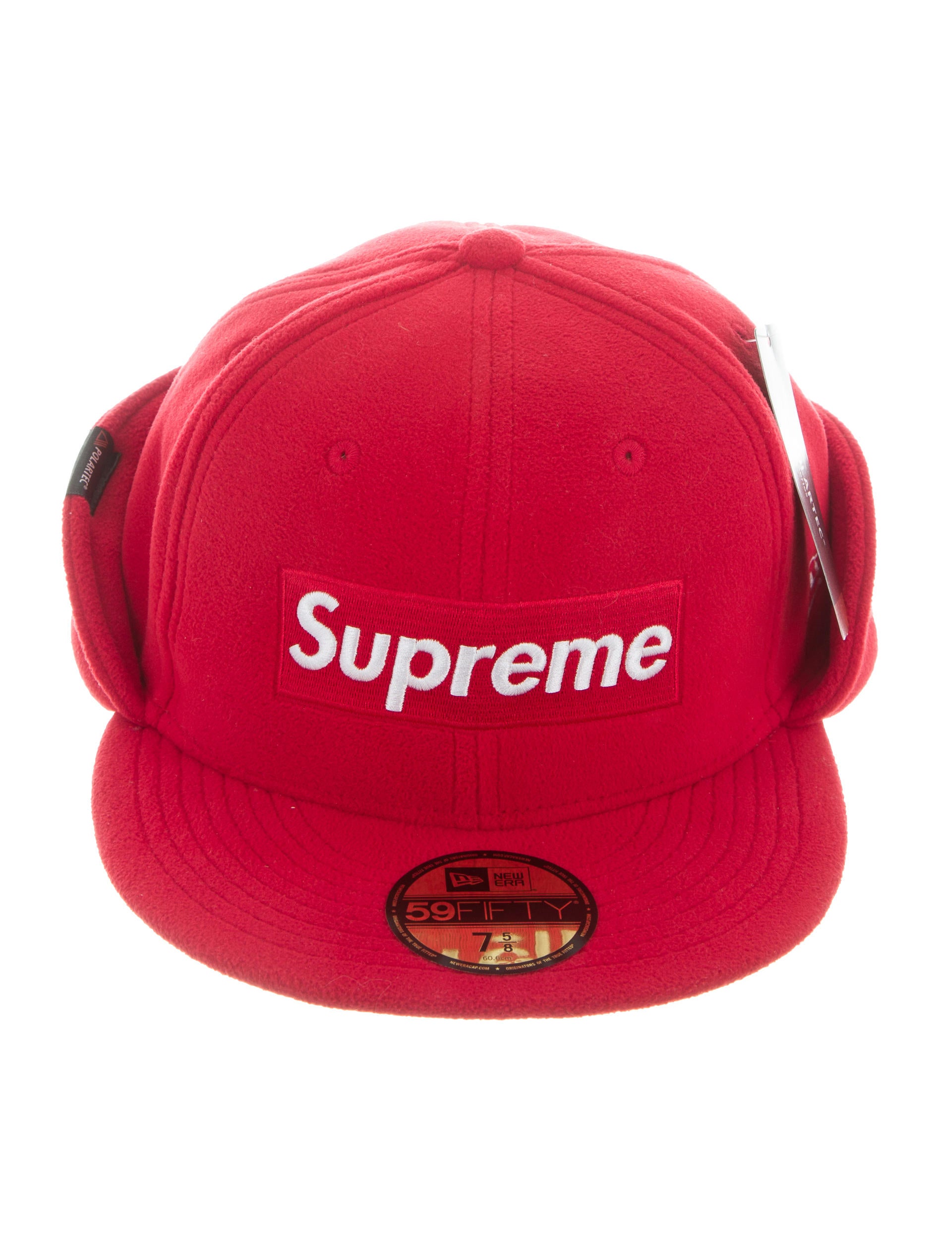 Supreme 2017 Polartec Fitted Cap w/ Tags - Red Hats, Accessories ...