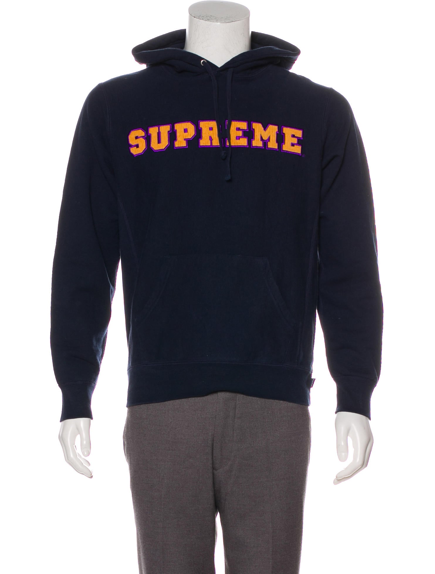 Supreme Logo Embroidered Pullover Hoodie - Clothing - WSPME24860 | The ...