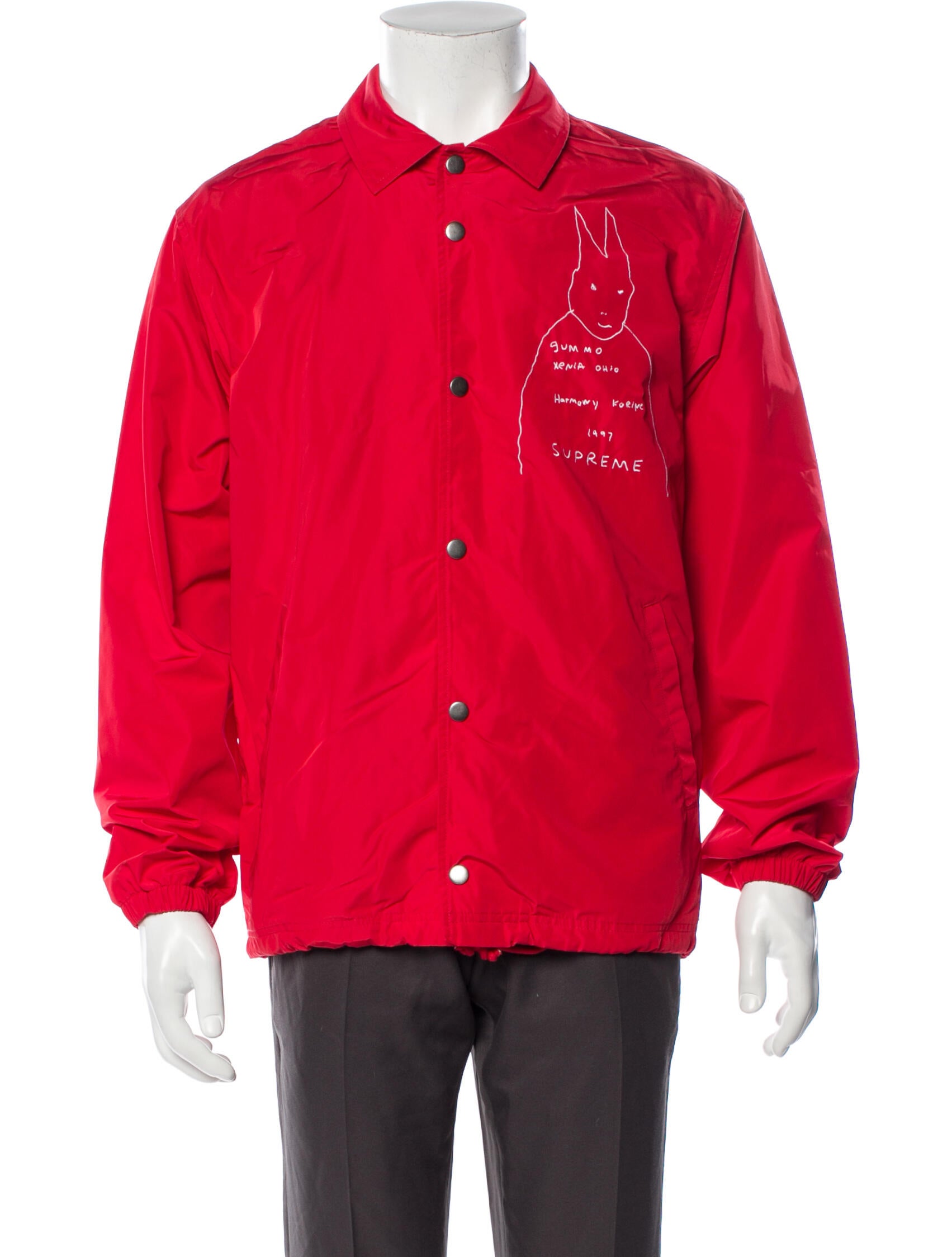 Supreme 2022 Gummo Coaches Windbreaker - Red Outerwear, Clothing ...