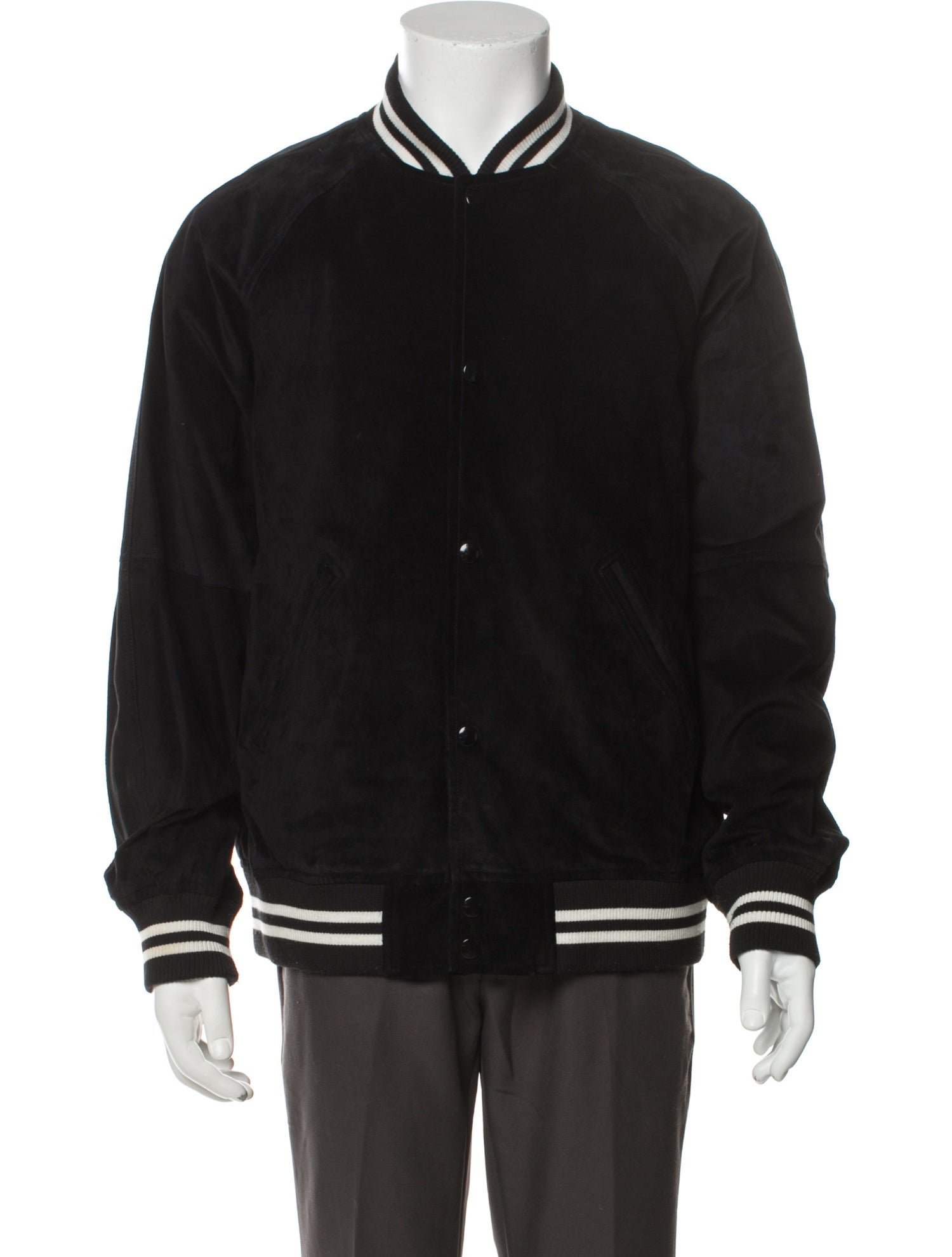 Supreme 2017 Suede Varsity Bomber Jacket - Black Outerwear, Clothing ...