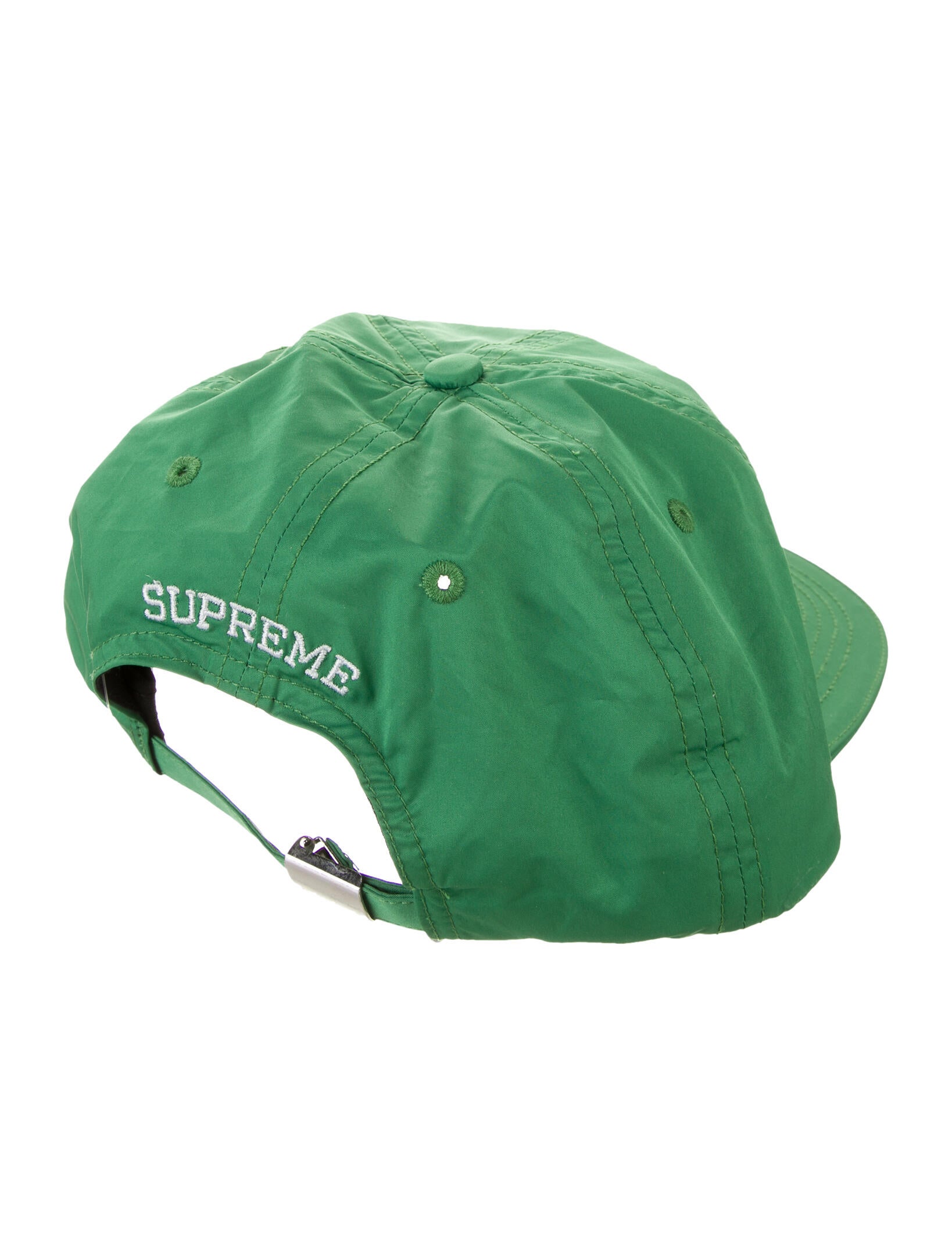 Supreme Nylon Visor Label 6-Panel Hat w/ Tags - Green Hats, Accessories ...