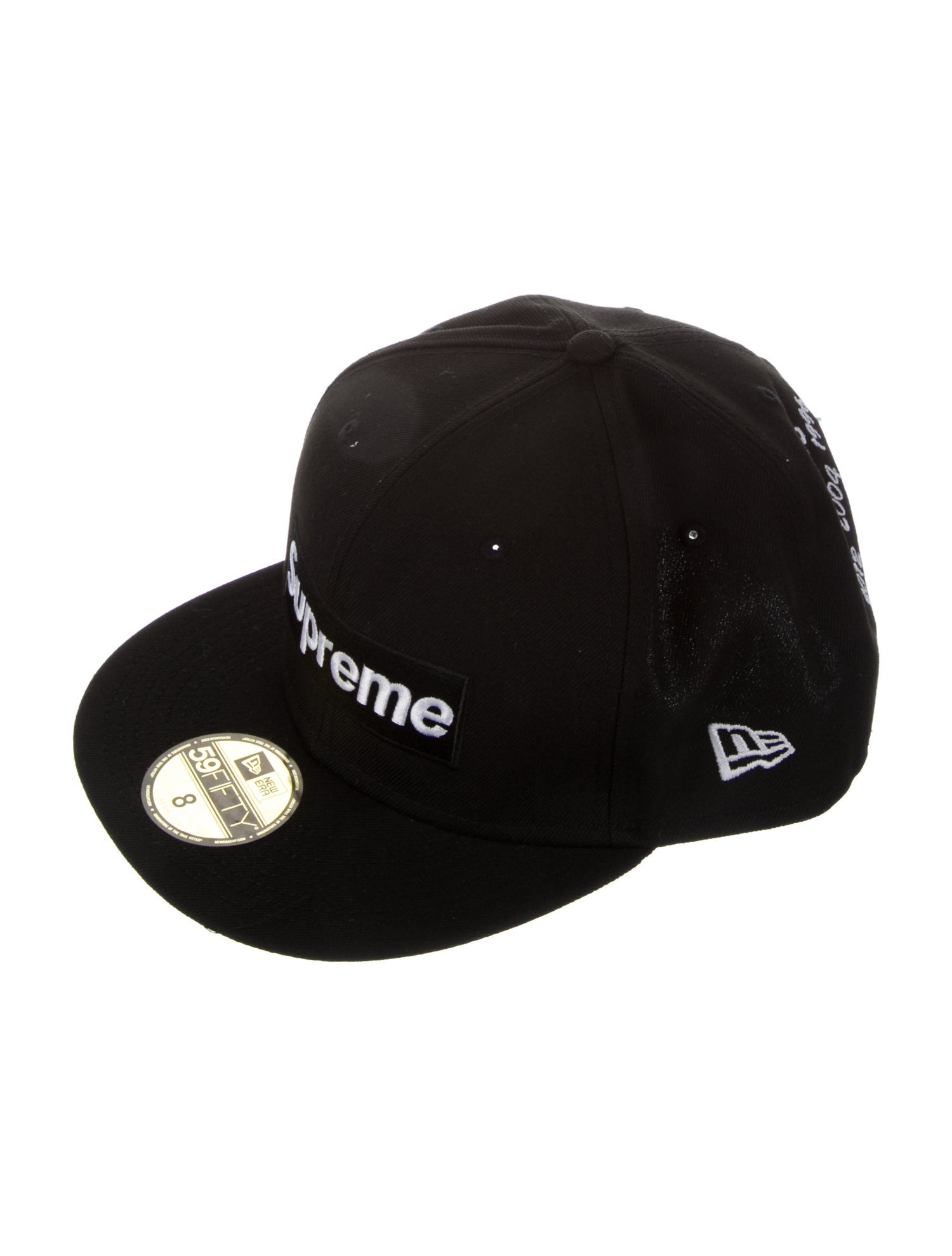 New Era x Supreme Champions Box Logo Hat - Black Hats, Accessories ...