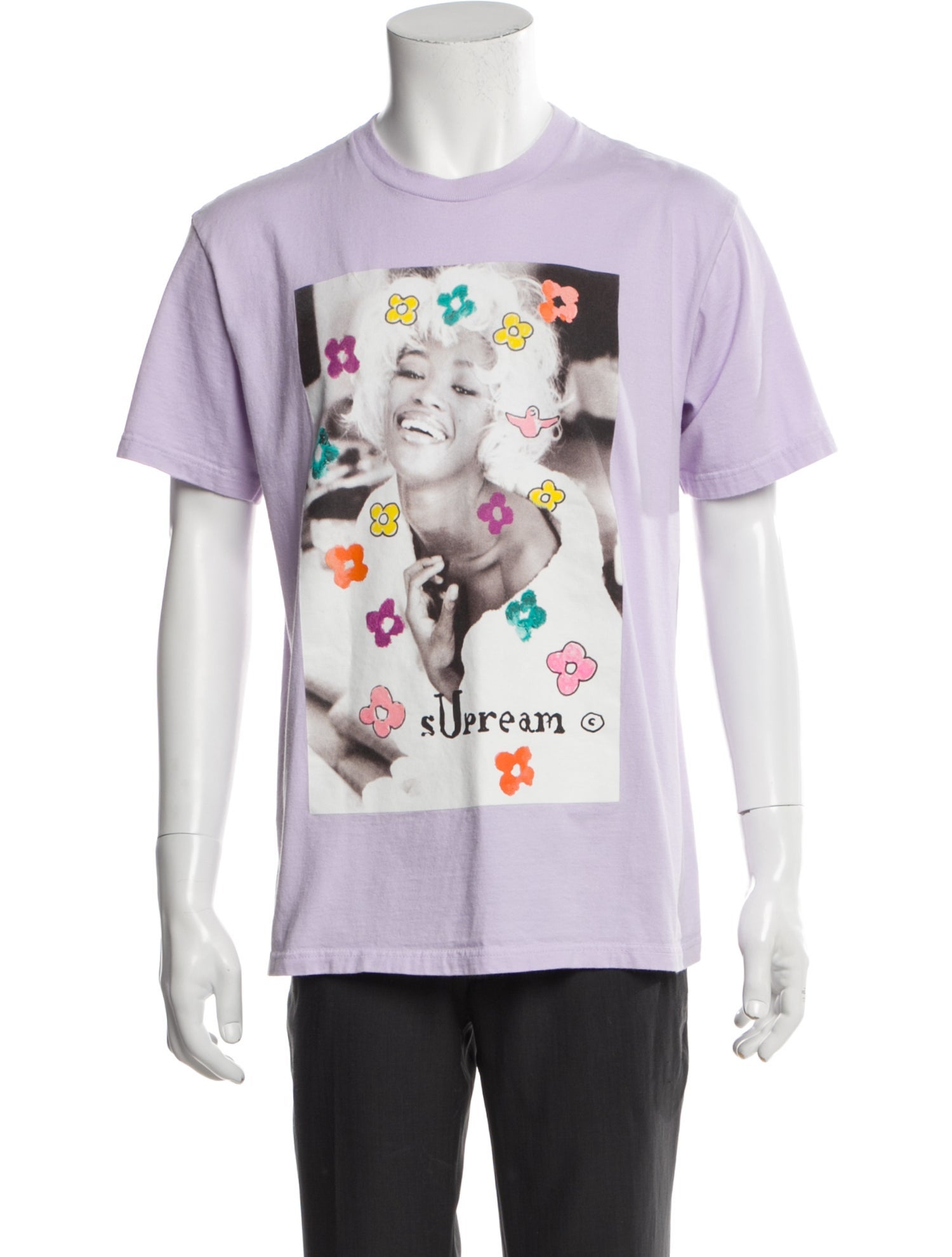 Supreme Graphic Print Crew Neck T-Shirt - Purple T-Shirts, Clothing ...