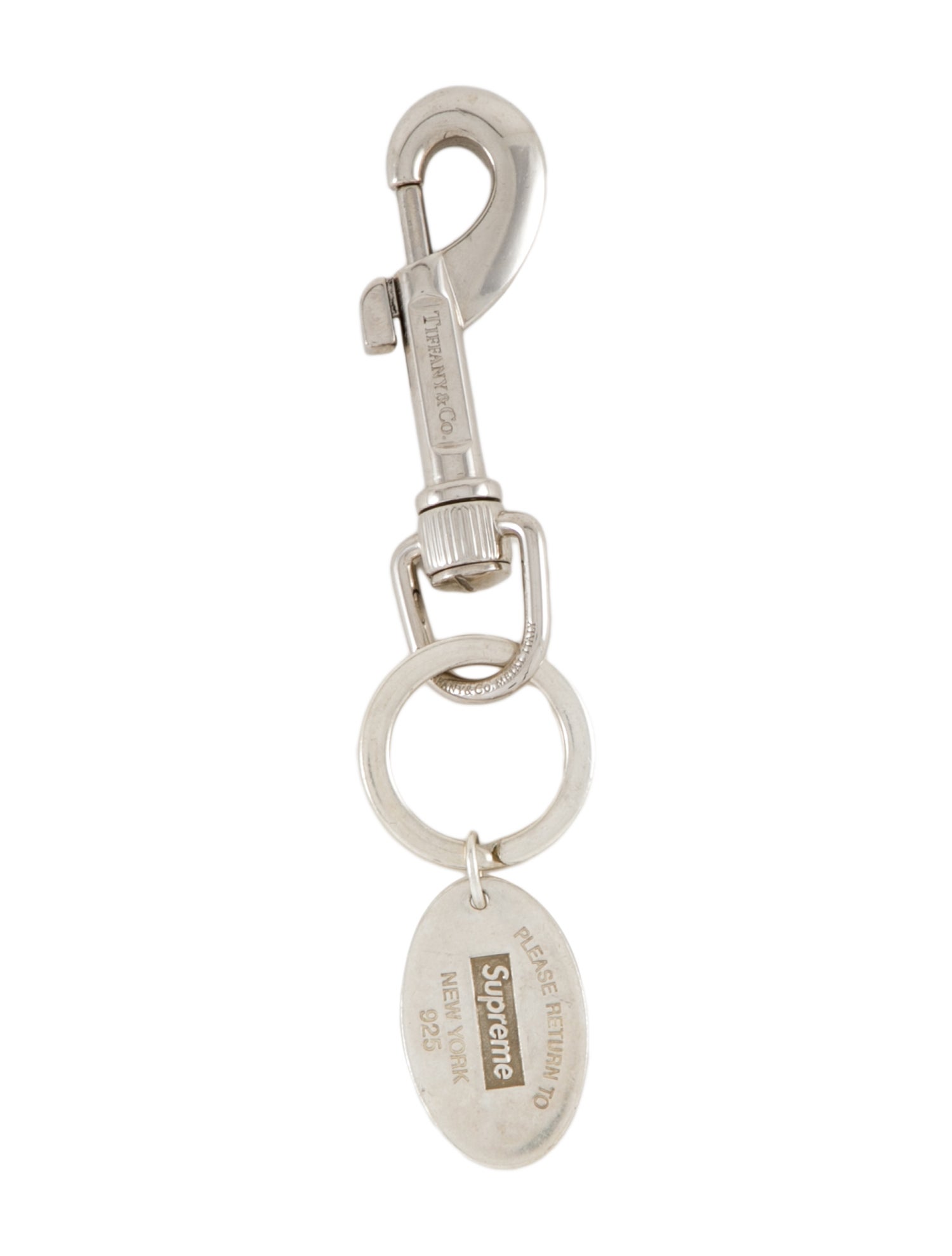 Tiffany & Co. x Supreme 925. Sterling Silver Keychain - Silver ...