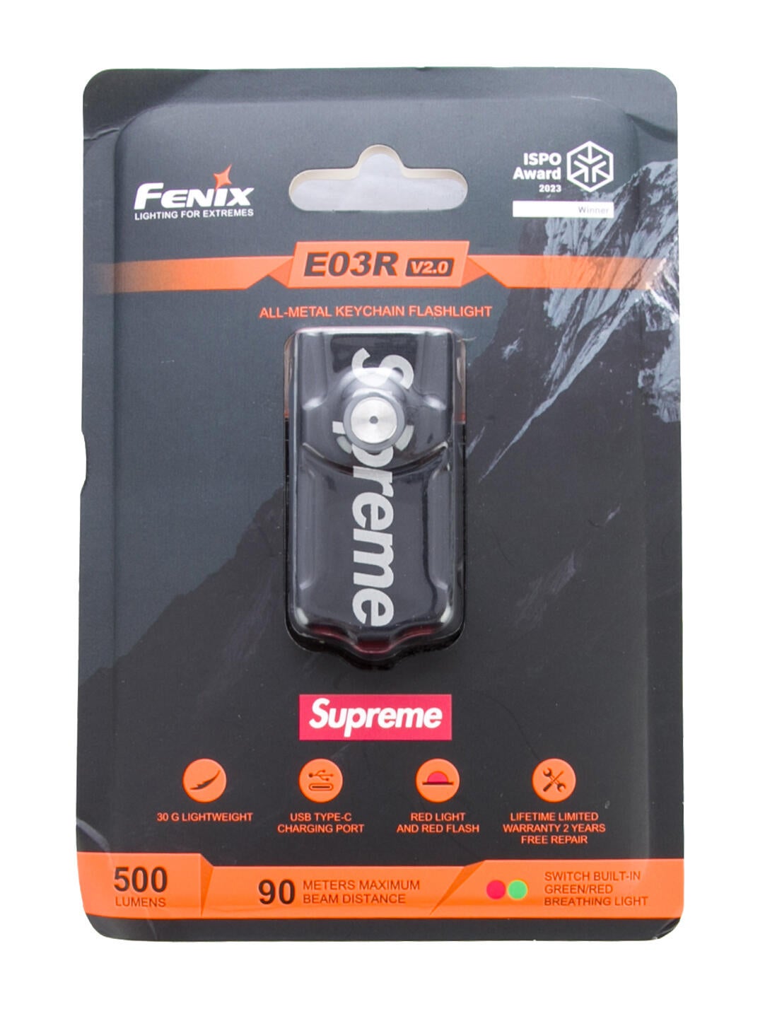 Supreme Fenix E03R Flashlight Keychain - Black Tech & Travel, Decor ...