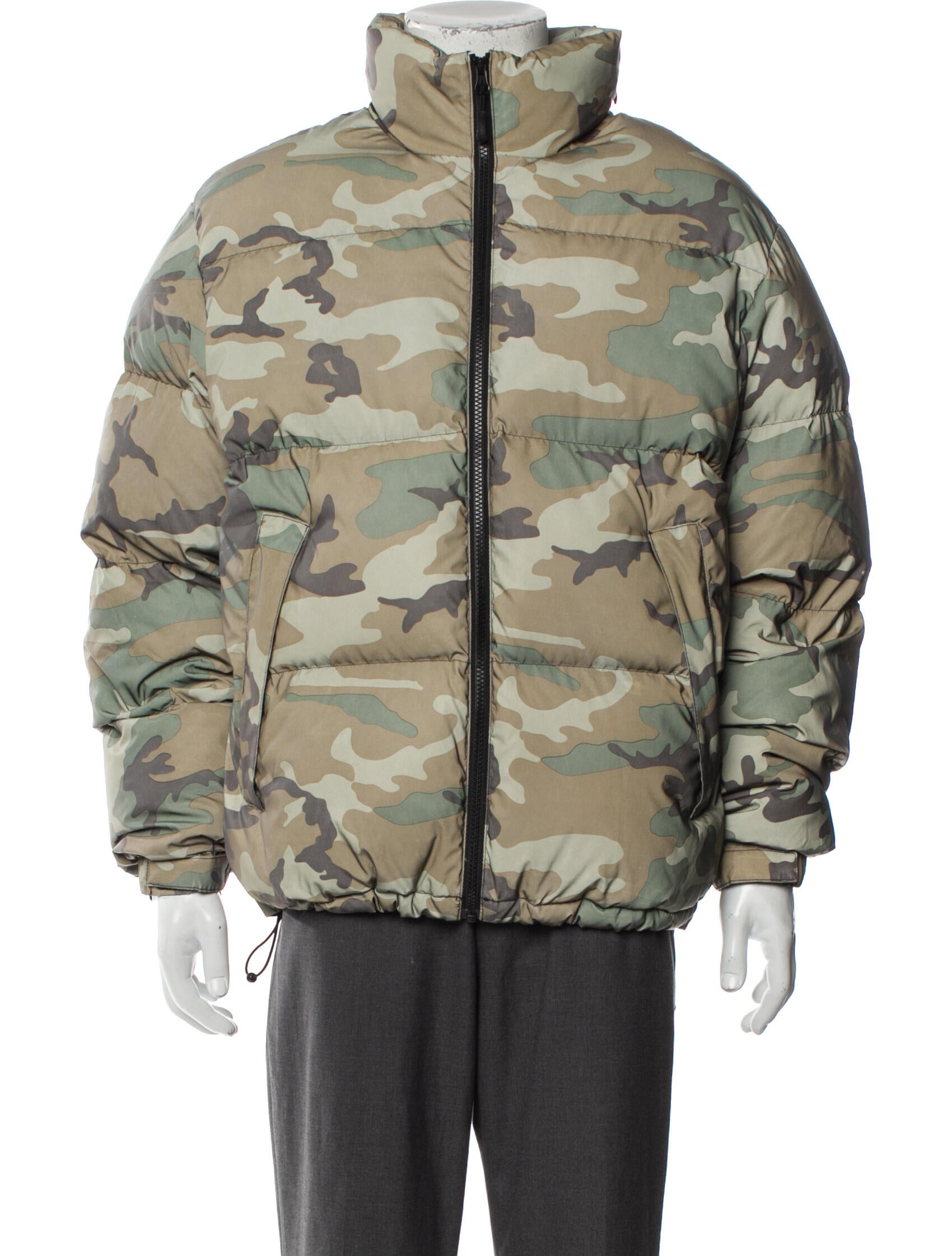 Supreme 2018 Reflective Camo Down Puffer Coat - Green Outerwear ...