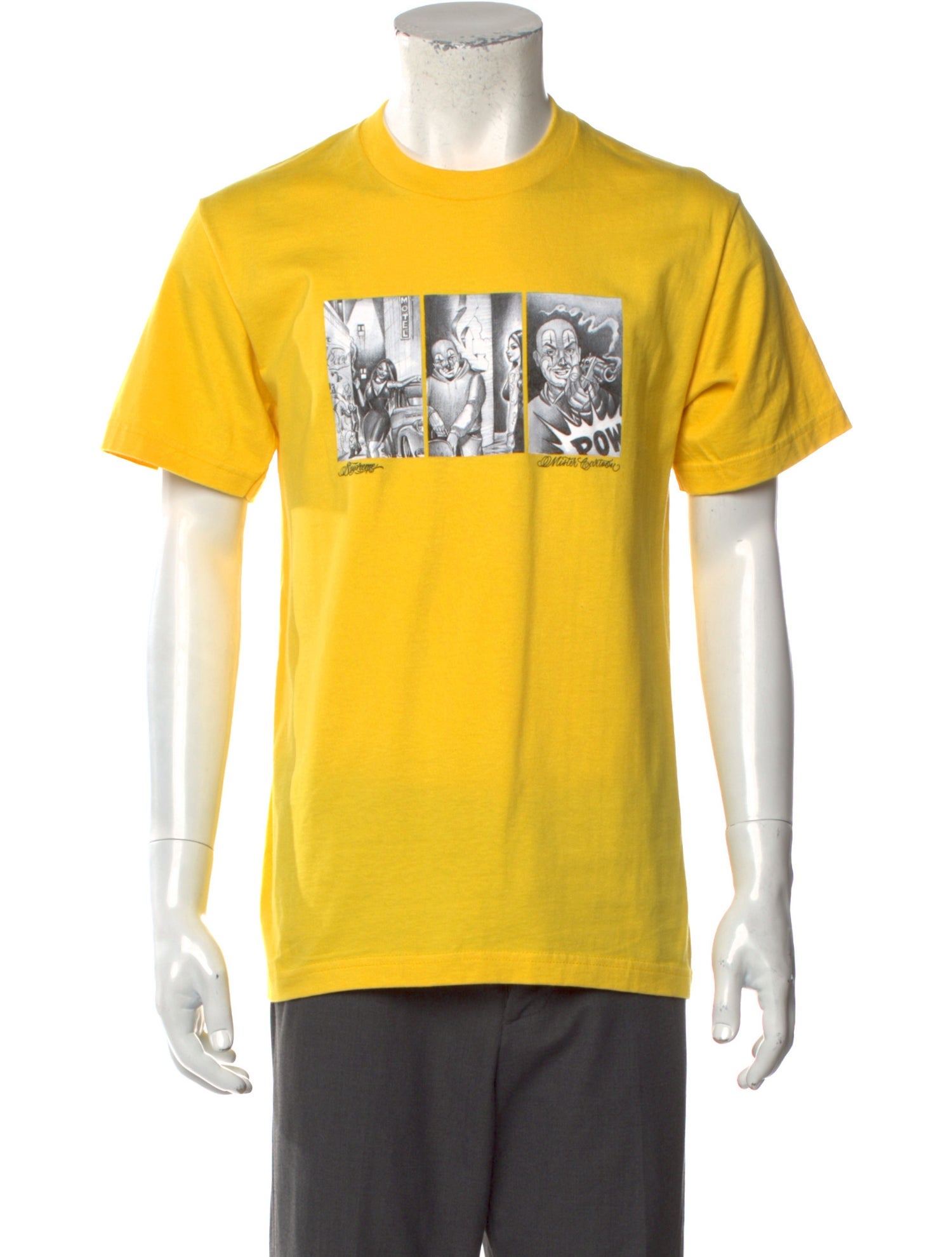 Supreme 2024 Mister Cartoon Pow T-Shirt - Yellow T-Shirts, Clothing ...