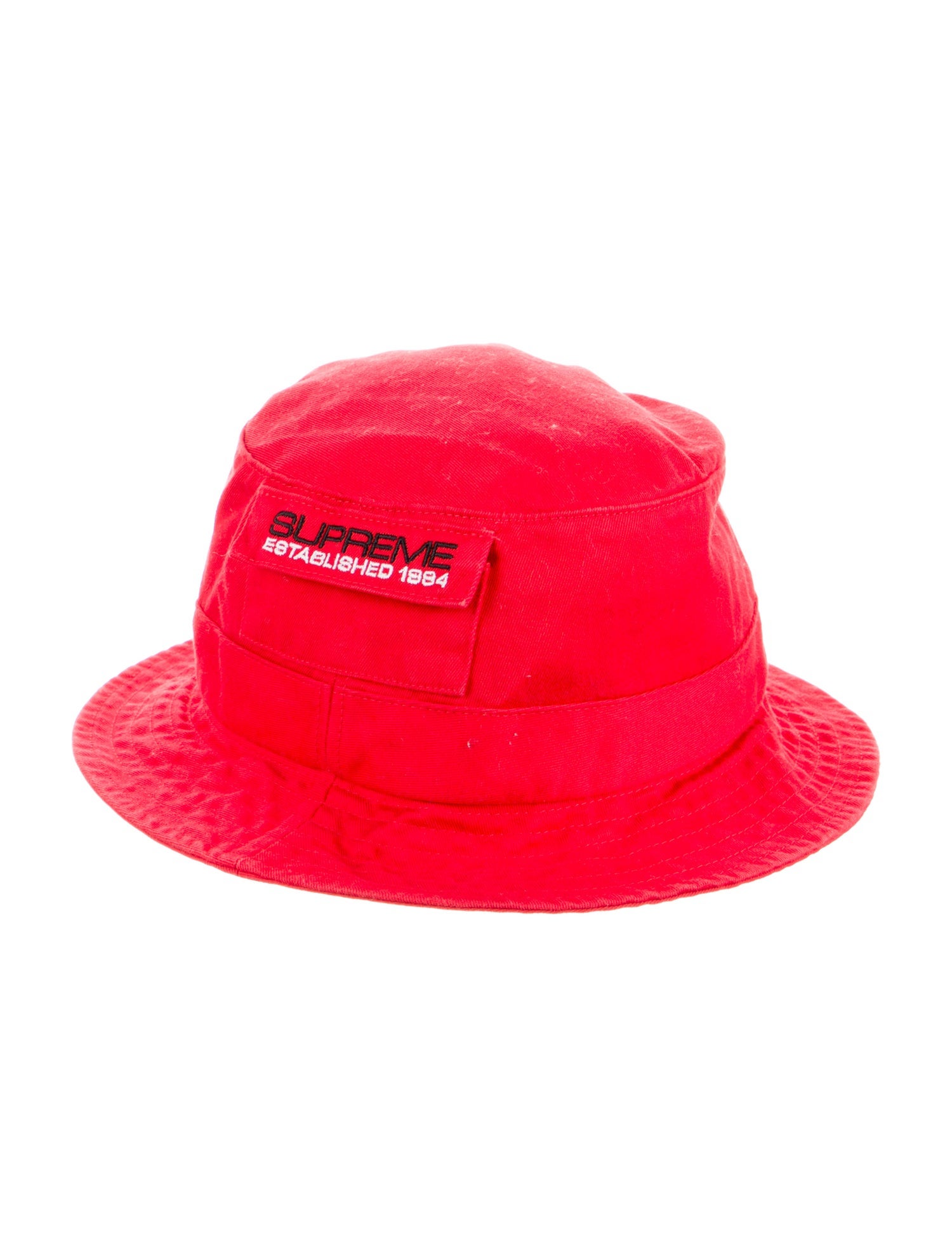 Supreme Logo Bucket Hat - Red Hats, Accessories - WSPME81607 | The RealReal
