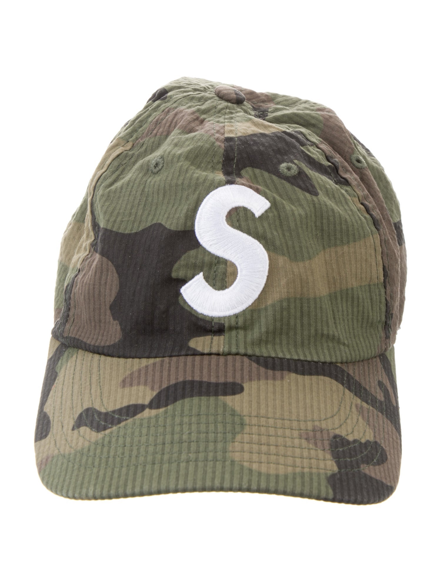 Supreme Seersucker S Logo 6-Panel Hat - Green Hats, Accessories ...