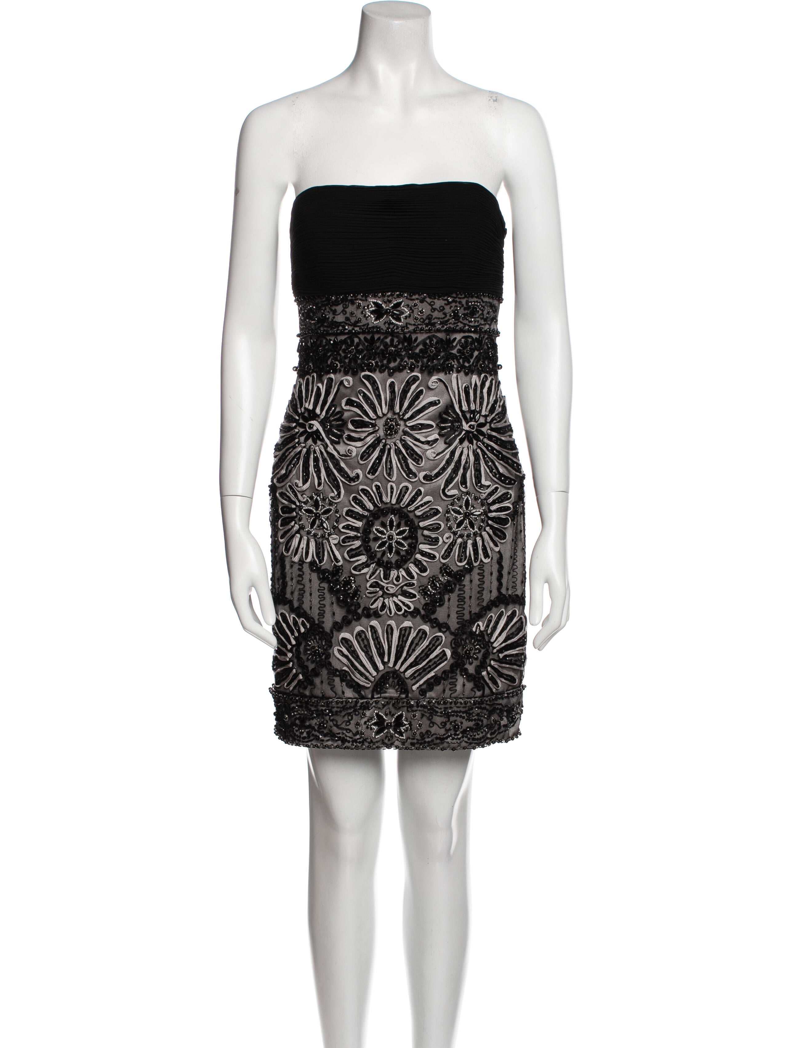 Sue Wong Strapless Mini Dress - Black Dresses, Clothing - WSQ22644 ...