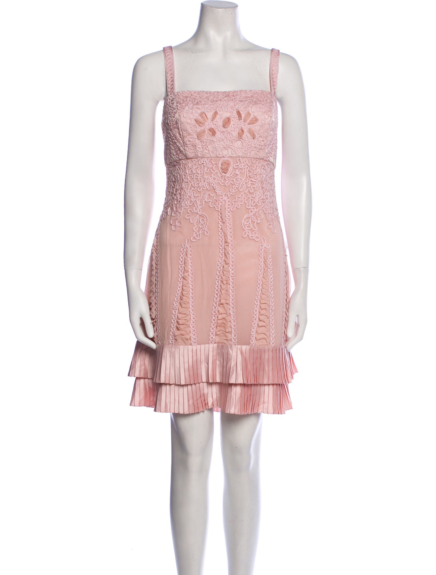 Sue Wong Silk Mini Dress - Pink Dresses, Clothing - WSQ23992 | The RealReal