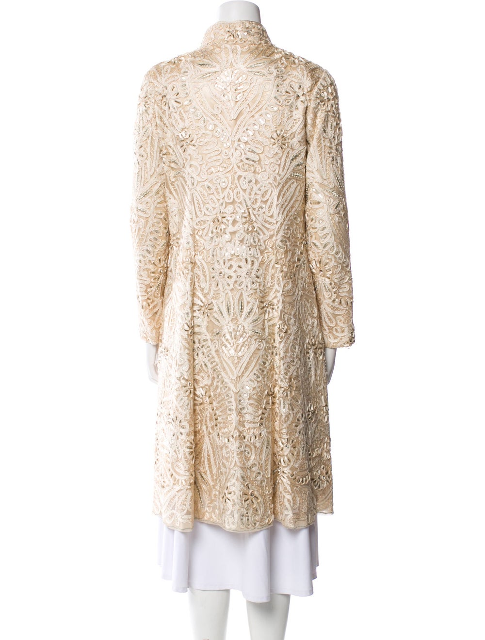 Sue Wong Nylon Printed Evening Jacket - Gold Jackets, Clothing ...