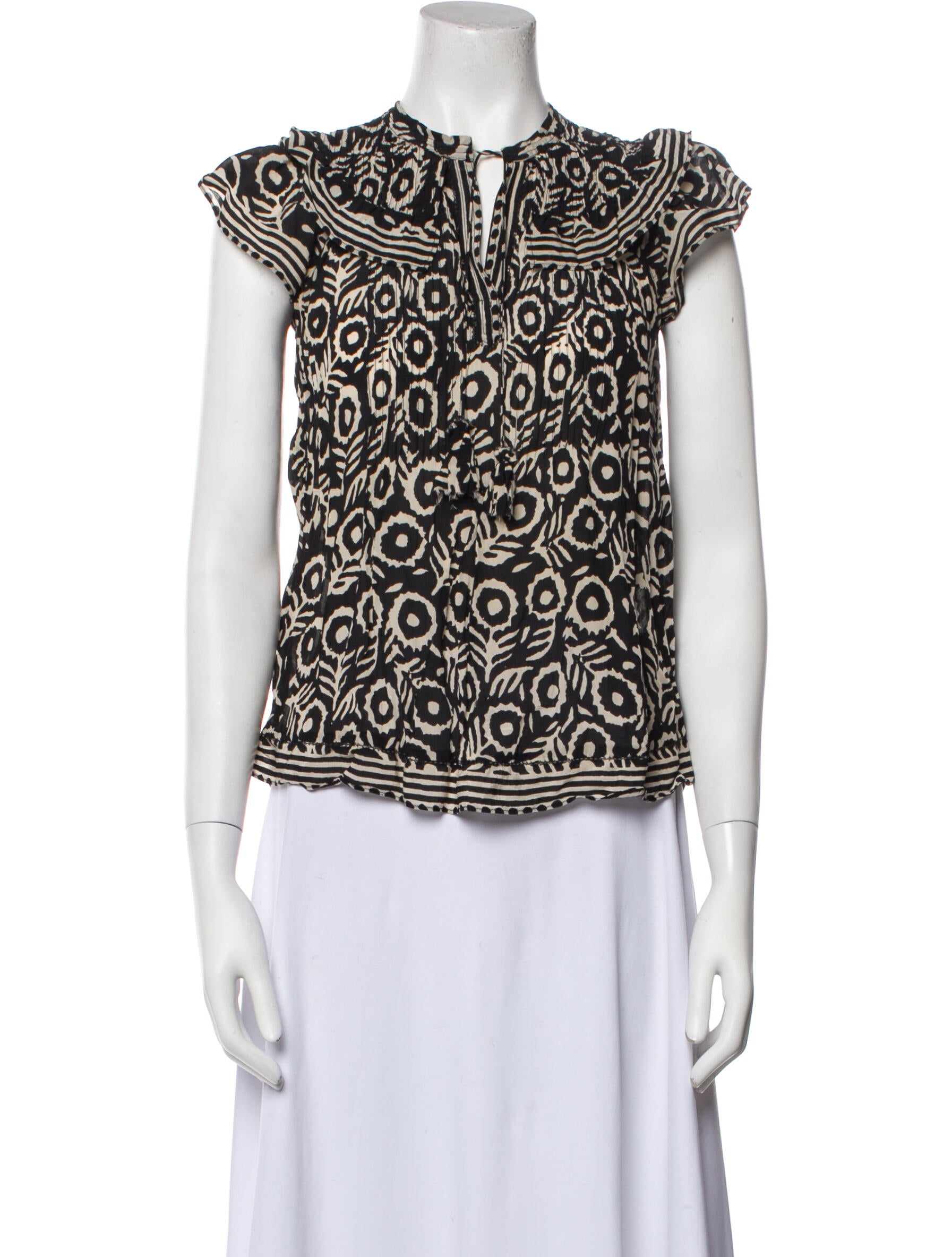 Sea New York Sea Striped Button-Up Top - Black Tops, Clothing ...