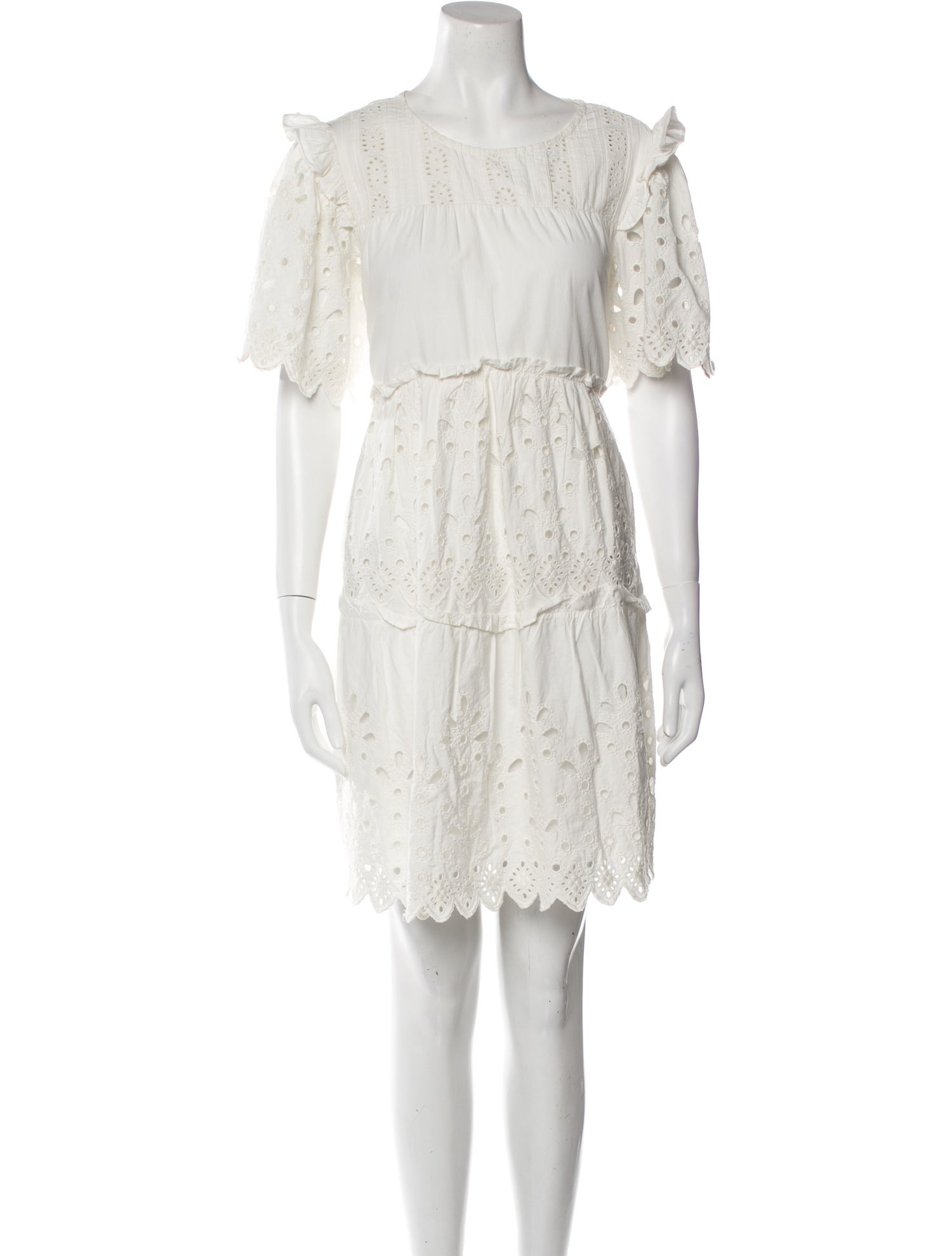 Sea New York Scoop Neck Mini Dress - Neutrals Dresses, Clothing ...