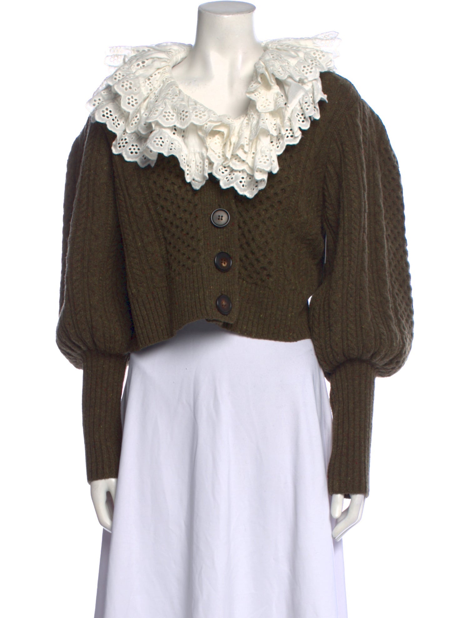 Sea New York Merino Wool Sweater w/ Tags - Green Knitwear, Clothing ...