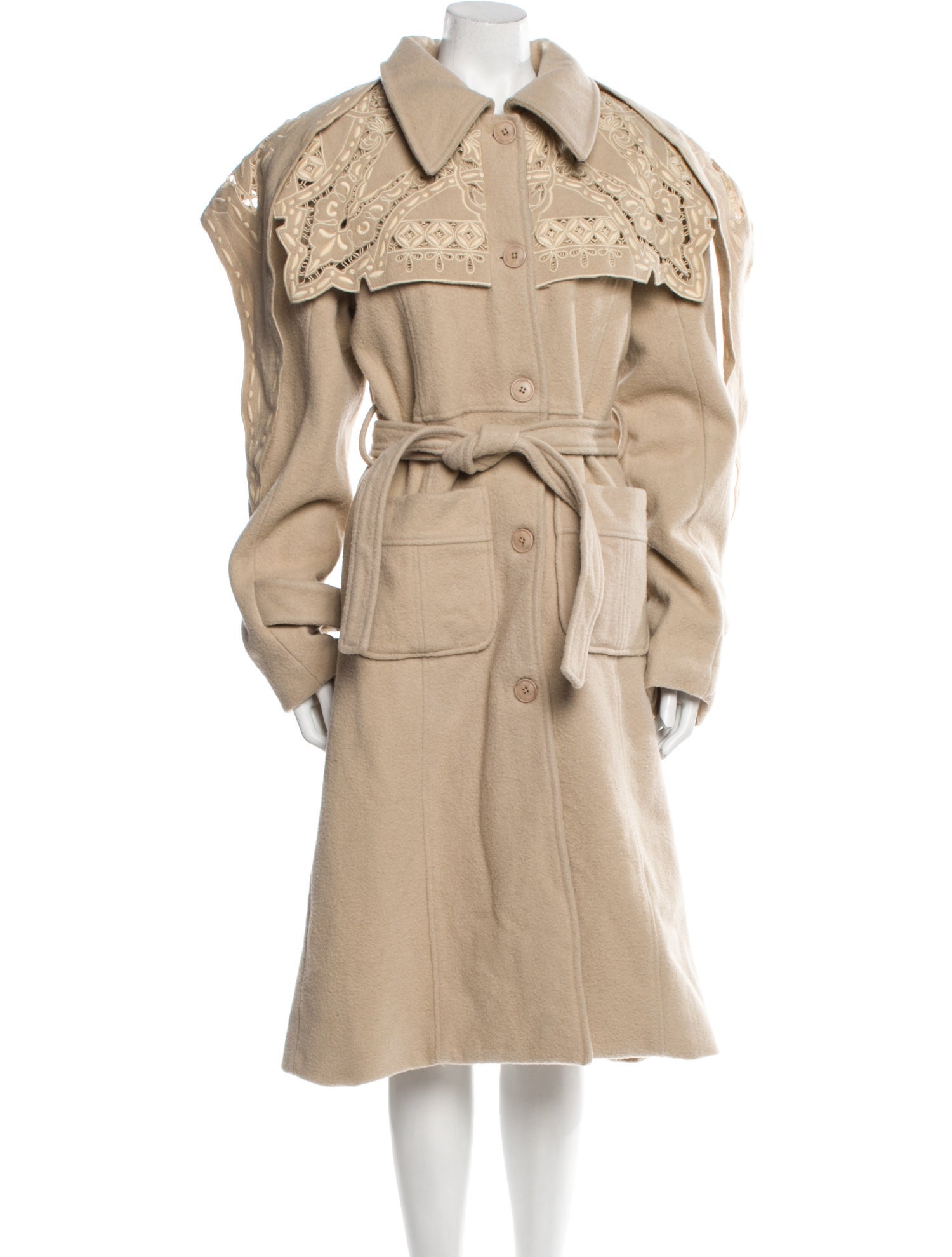 Sea New York Wool Trench Coat - Neutrals Coats, Clothing - WSSEA77591 ...
