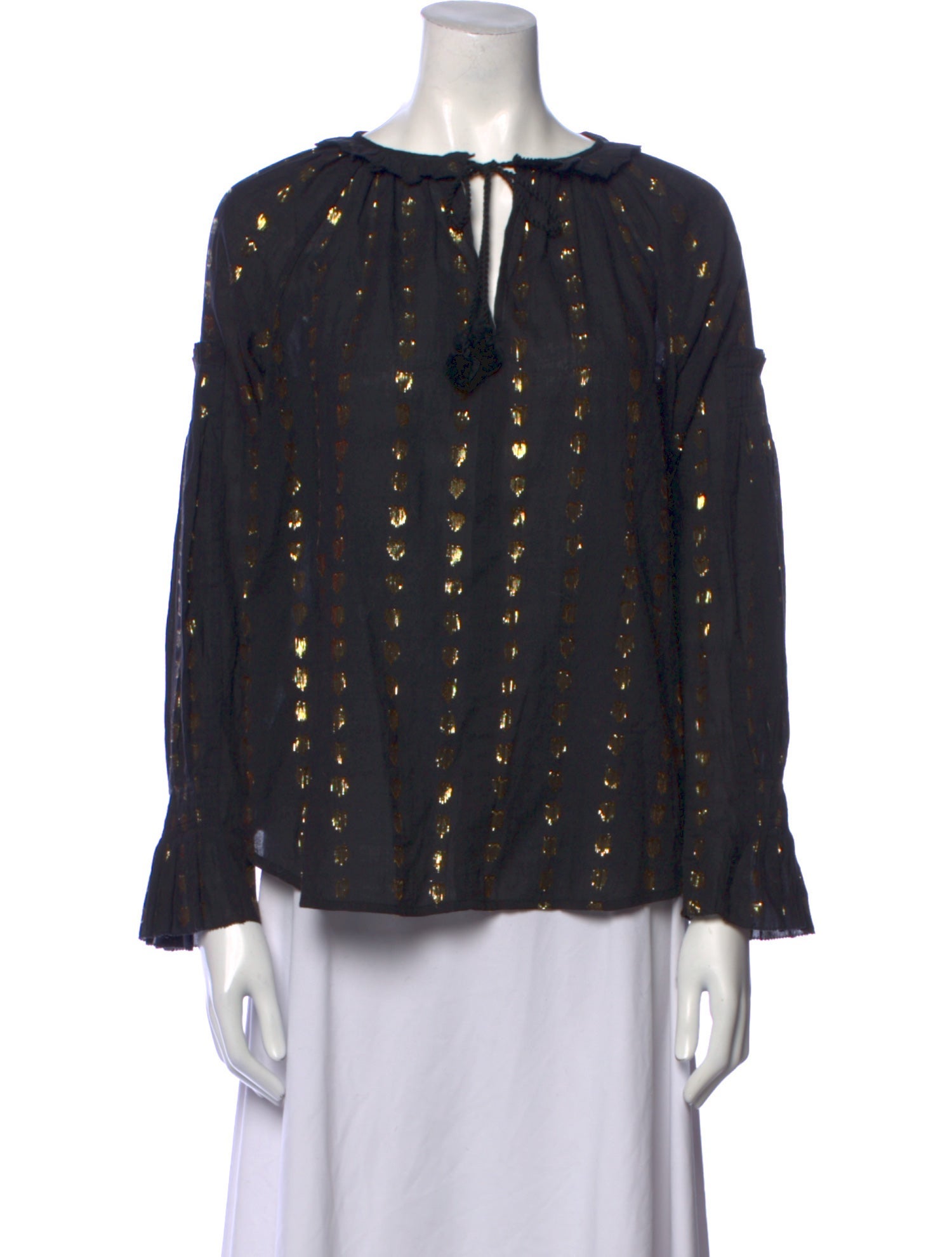 Sea New York Printed Bateau Neckline Blouse - Black Tops, Clothing ...