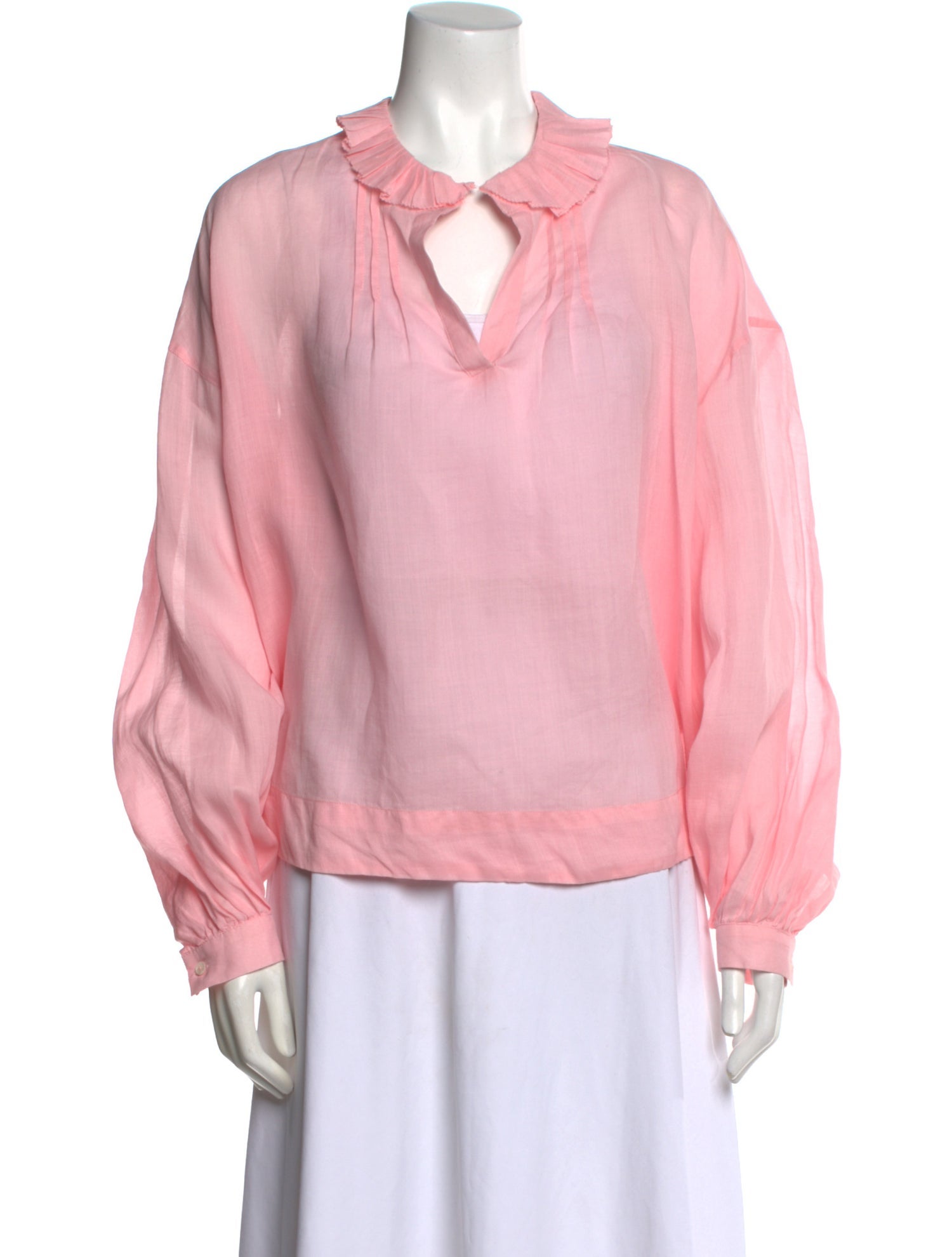 Sea New York V-Neck Long Sleeve Blouse - Pink Tops, Clothing ...