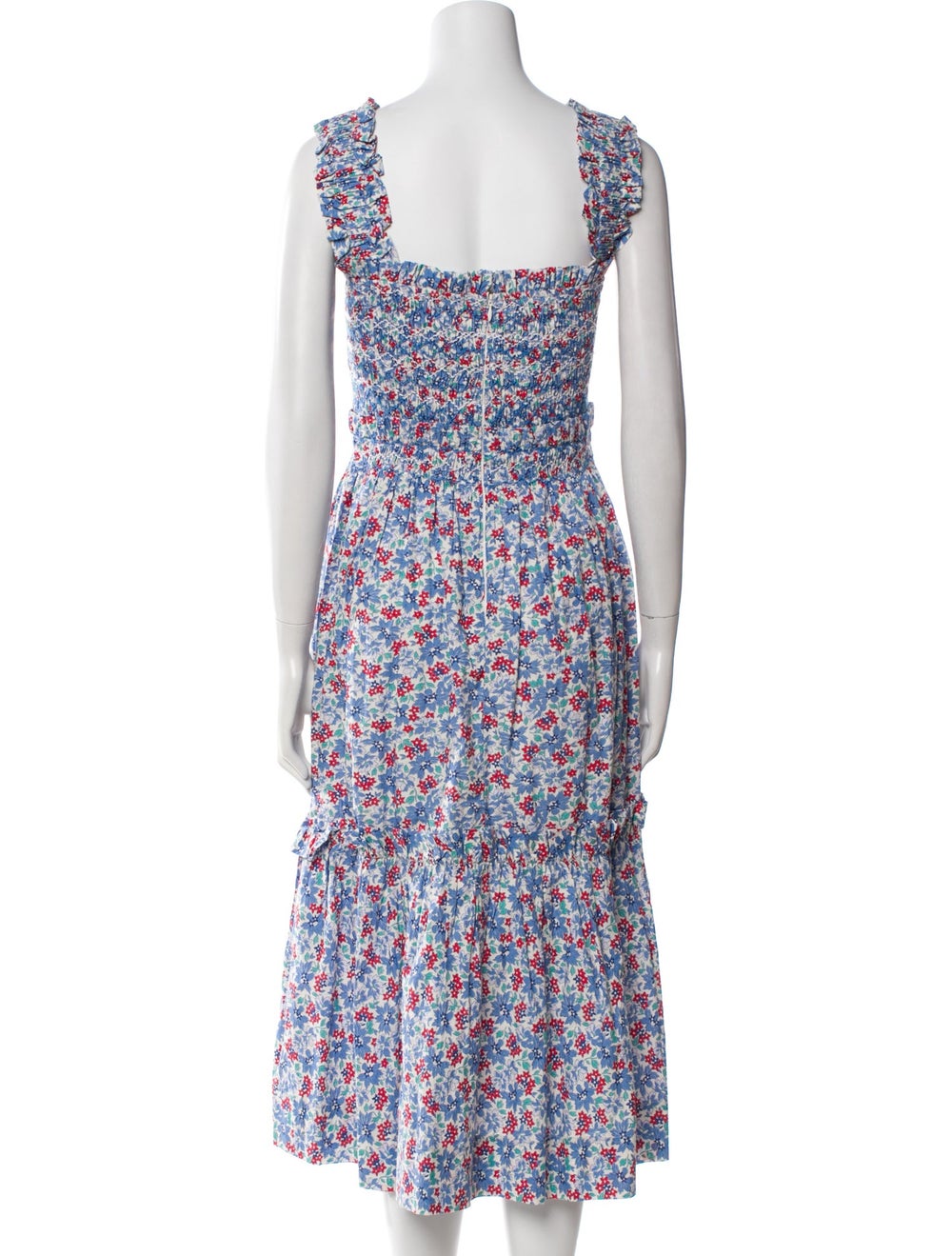 Sea New York Floral Print Long Dress - Blue Dresses, Clothing ...