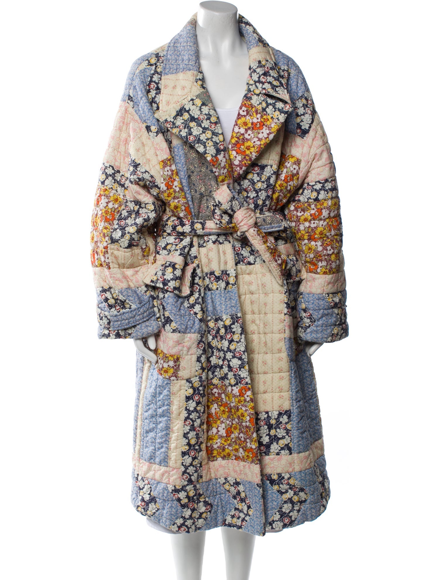 Sea New York Floral Print Coat - Neutrals Coats, Clothing - WSSEA93743 ...