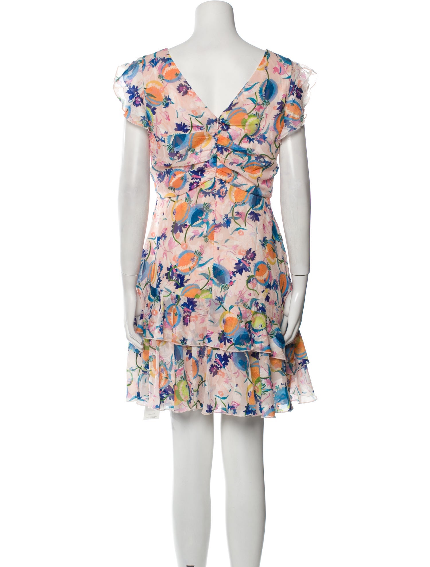 Saloni Floral Print Mini Dress - Pink Dresses, Clothing - WST42893 ...
