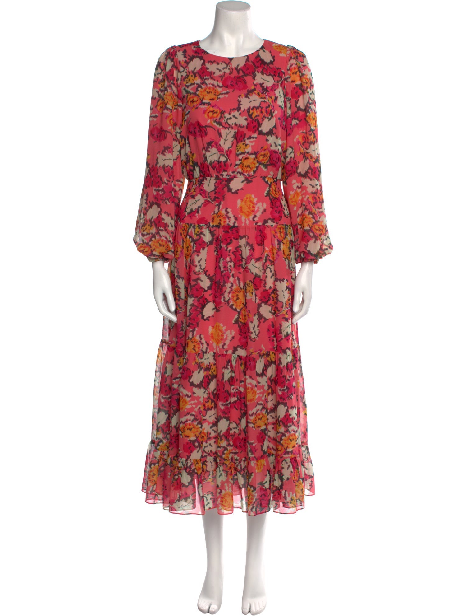 Saloni Silk Long Dress - Pink Dresses, Clothing - WST44776 | The RealReal