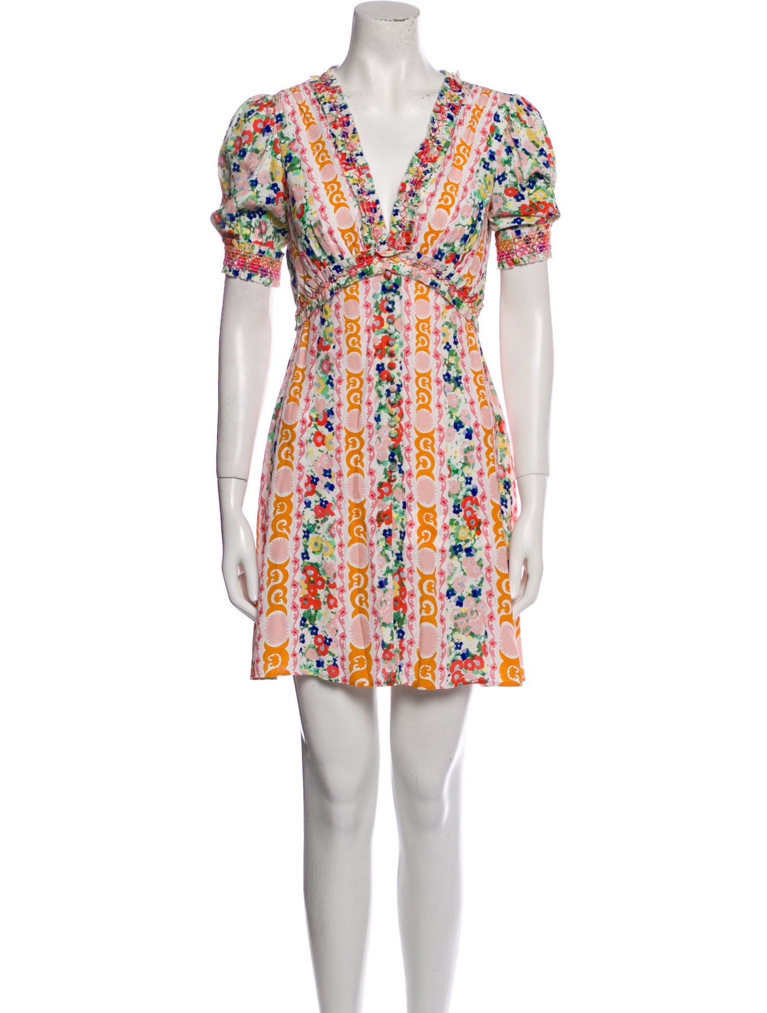 Saloni Printed Mini Dress - Pink Dresses, Clothing - WST45136 | The ...