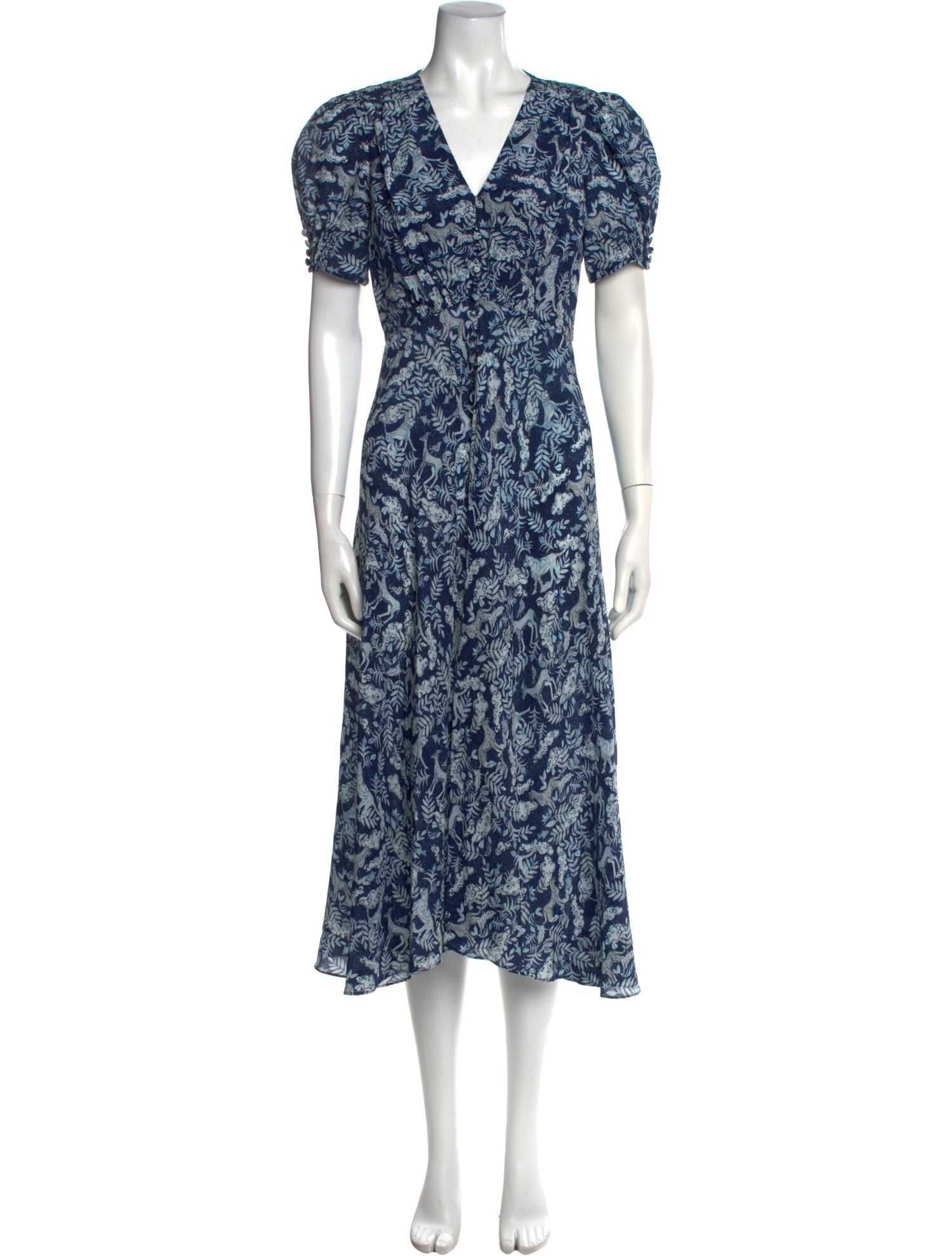 Saloni Silk Long Dress - Blue Dresses, Clothing - WST45981 | The RealReal