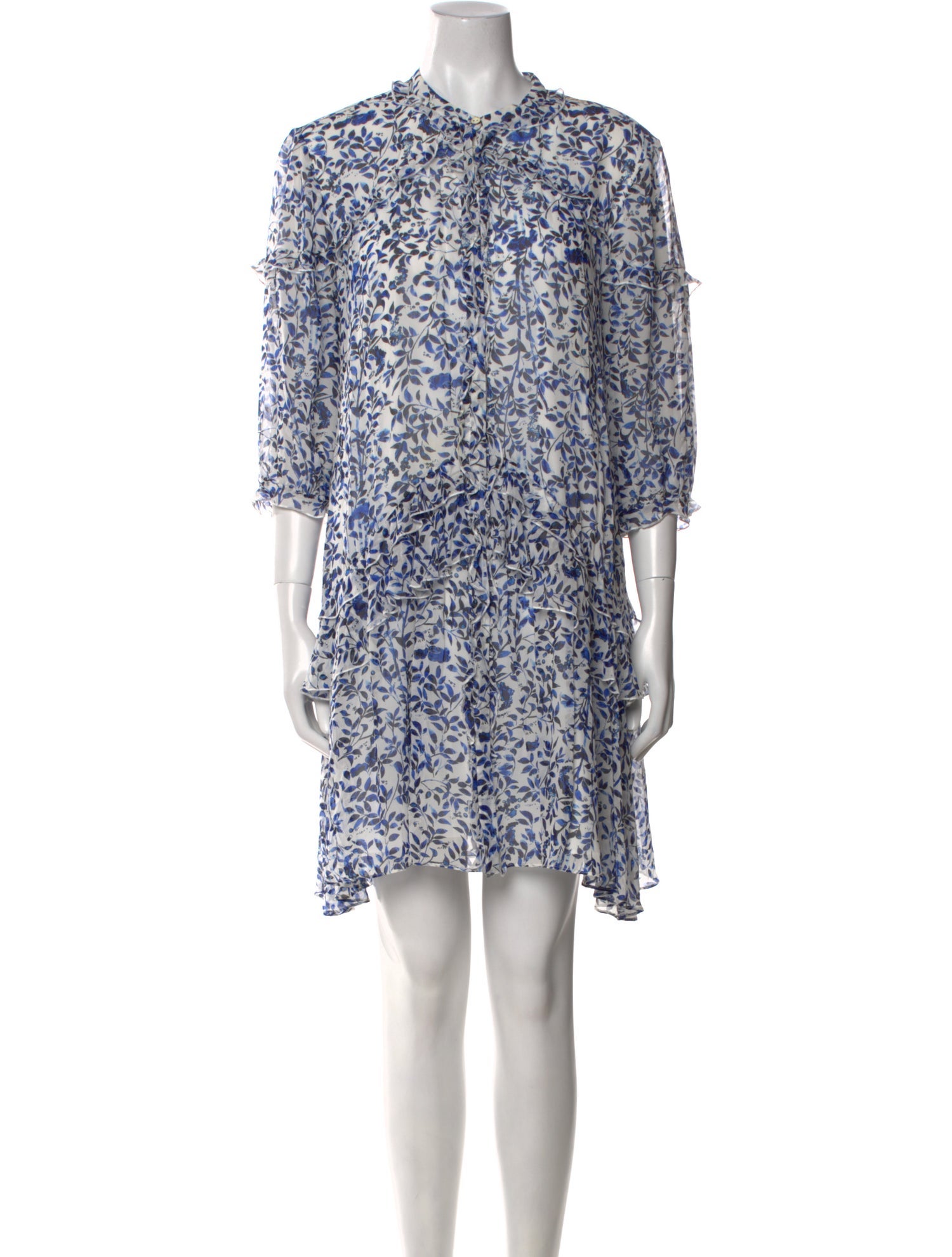 Saloni Silk Mini Dress - Blue Dresses, Clothing - WST47327 | The RealReal