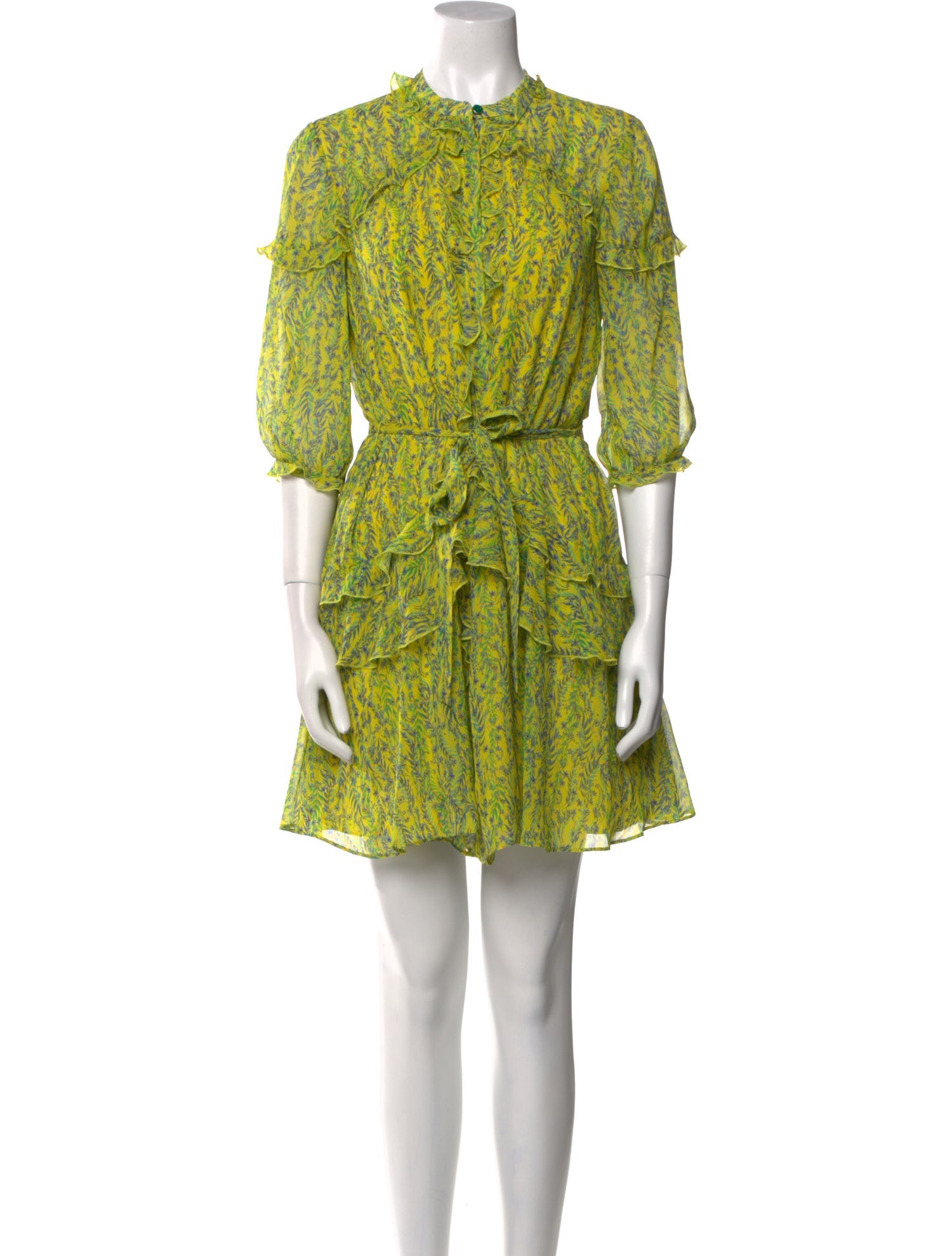 Saloni Silk Mini Dress - Yellow Dresses, Clothing - WST47556 | The RealReal