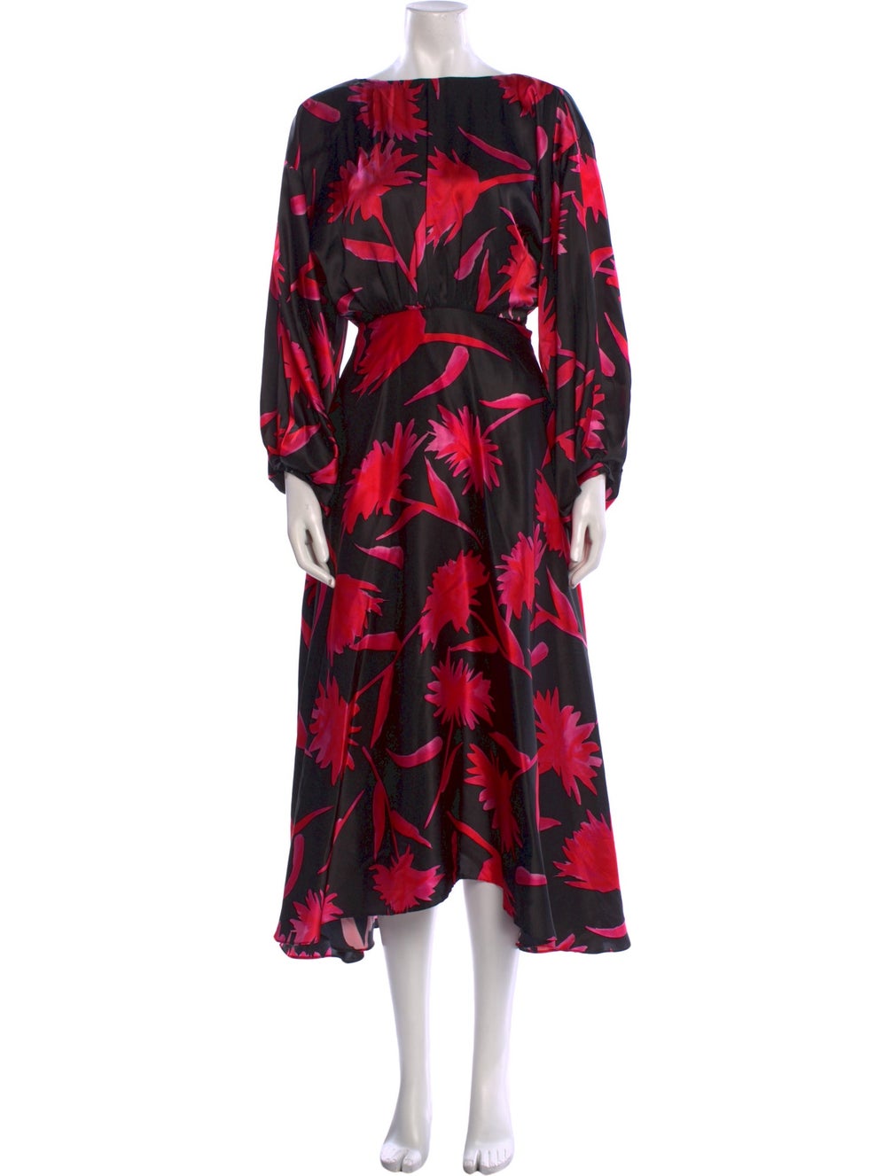 Saloni Silk Long Dress - Black Dresses, Clothing - WST48029 | The RealReal