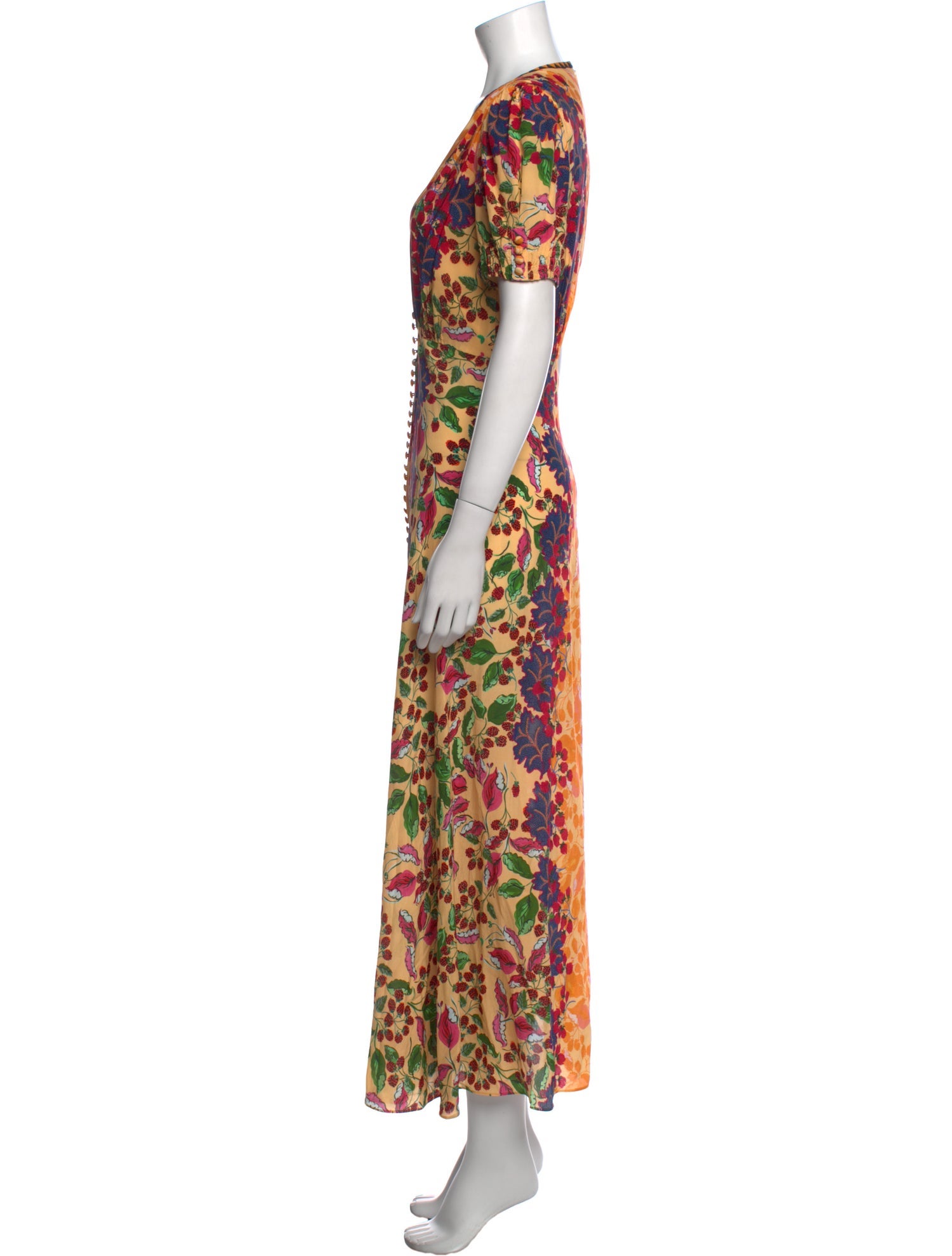 Saloni Silk Long Dress - Orange Dresses, Clothing - WST48030 | The RealReal