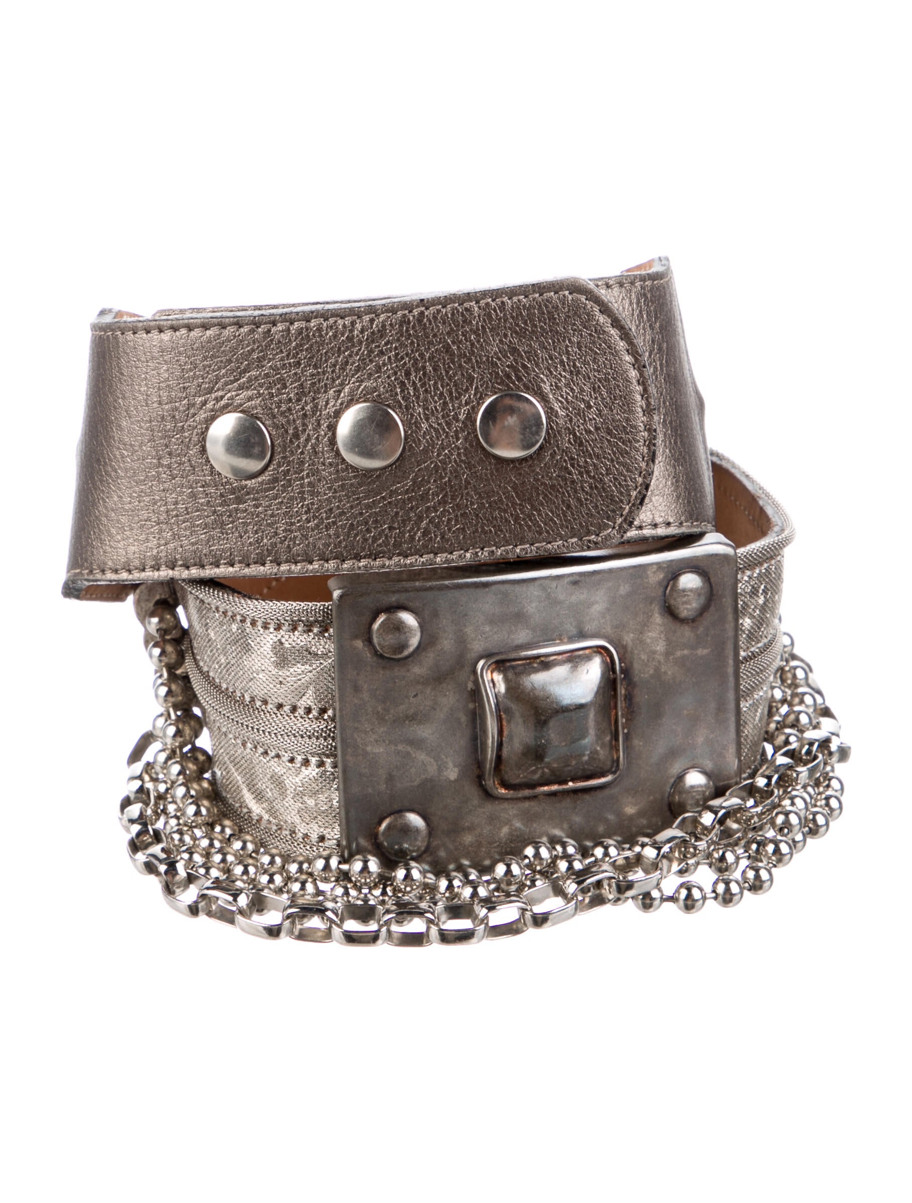 Streets Ahead Wide Leather Waist Belt - Silver Belts, Accessories ...