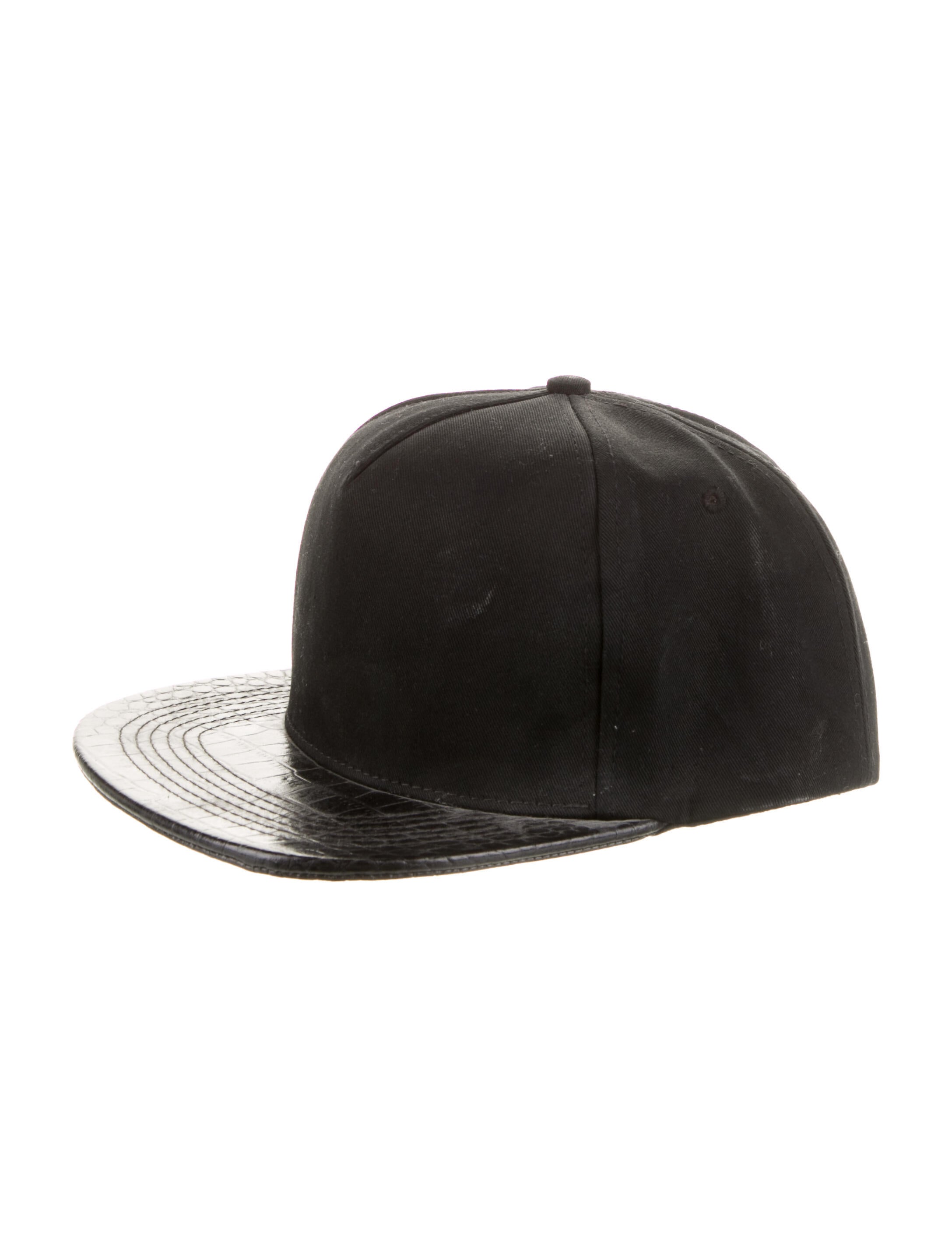 Stampd Embossed Brim Snapback Hat - Black Hats, Accessories ...