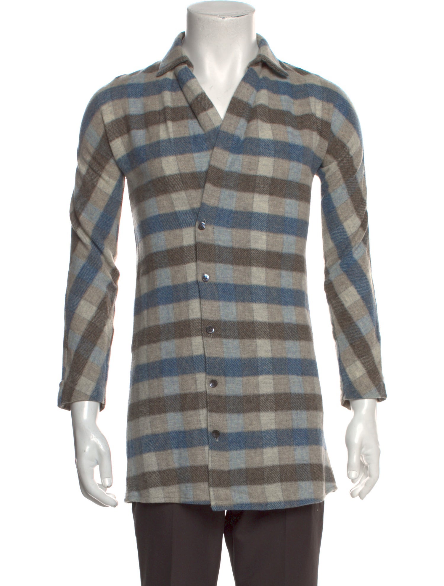 Stephan Schneider Plaid Print Long Sleeve Shirt - Neutrals Casual ...
