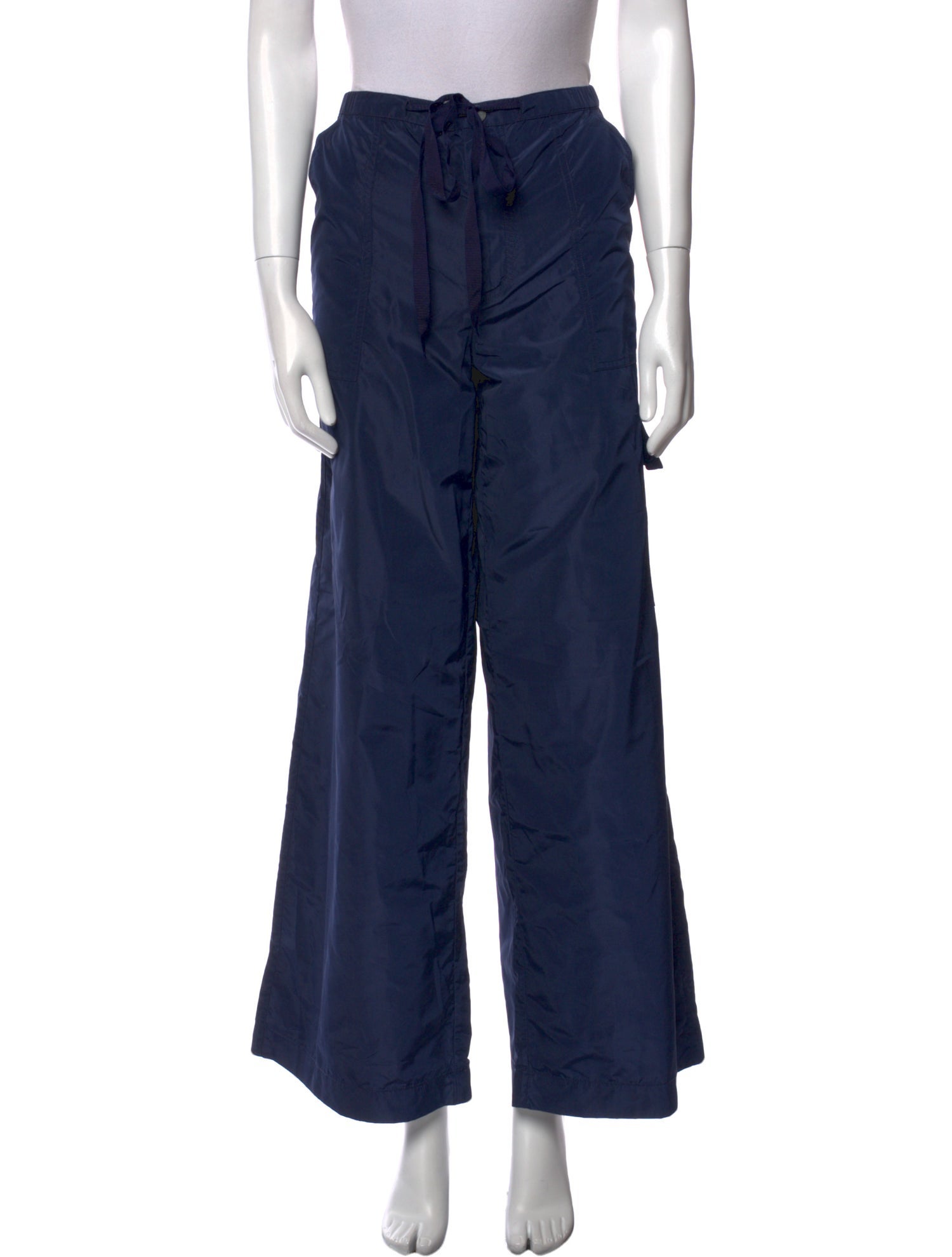 Staud Wide Leg Pants - Blue, 10.75" Rise Pants, Clothing - WSTFG100642 ...