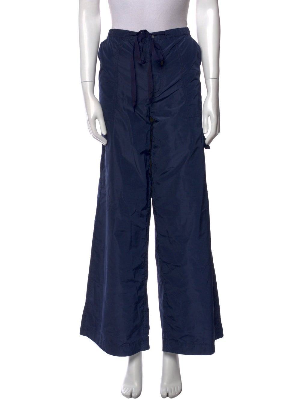 Staud Wide Leg Pants - Blue, 10.75" Rise Pants, Clothing - WSTFG100642 ...