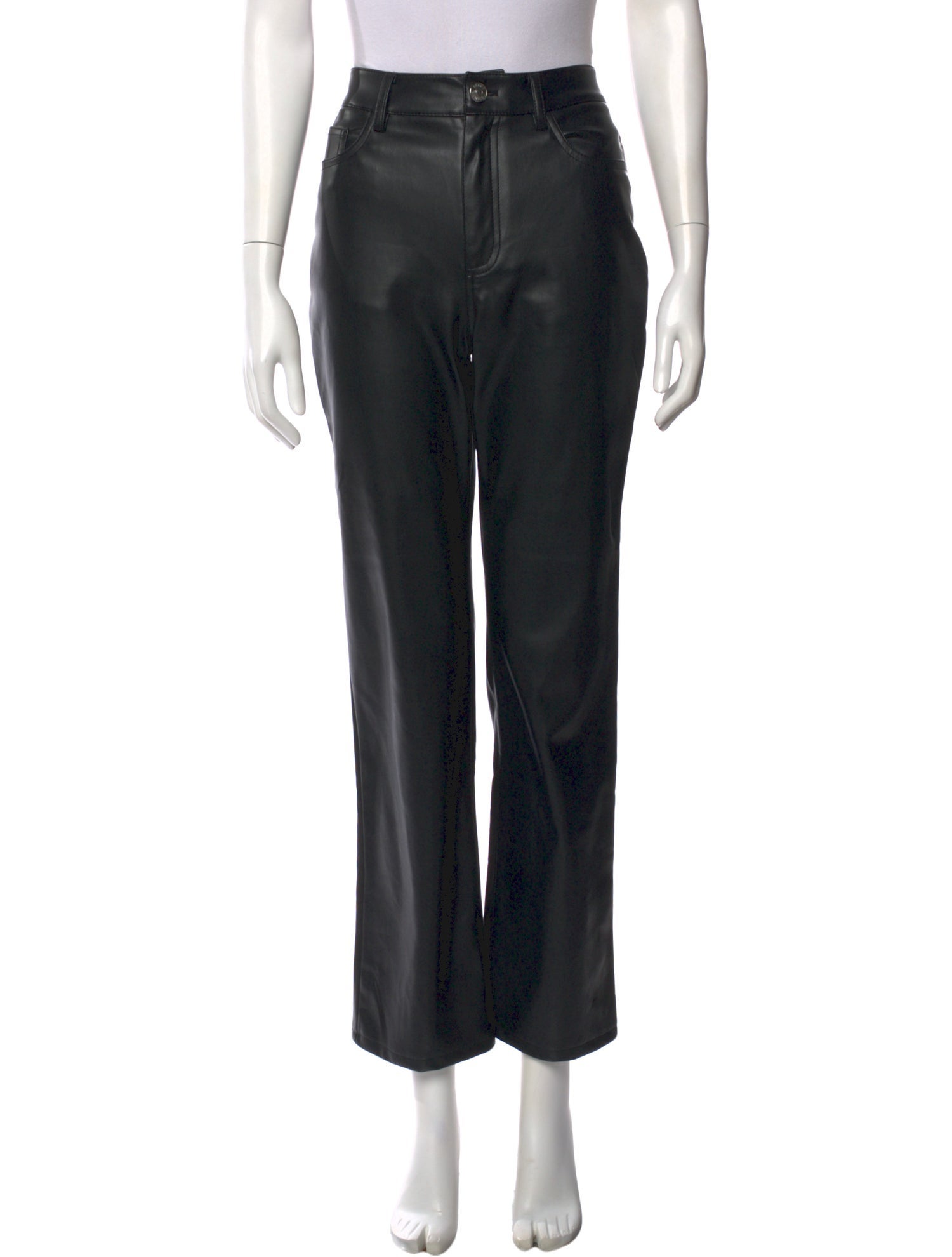 Staud Straight Leg Pants - 11.5" Rise, Black Pants, Clothing ...