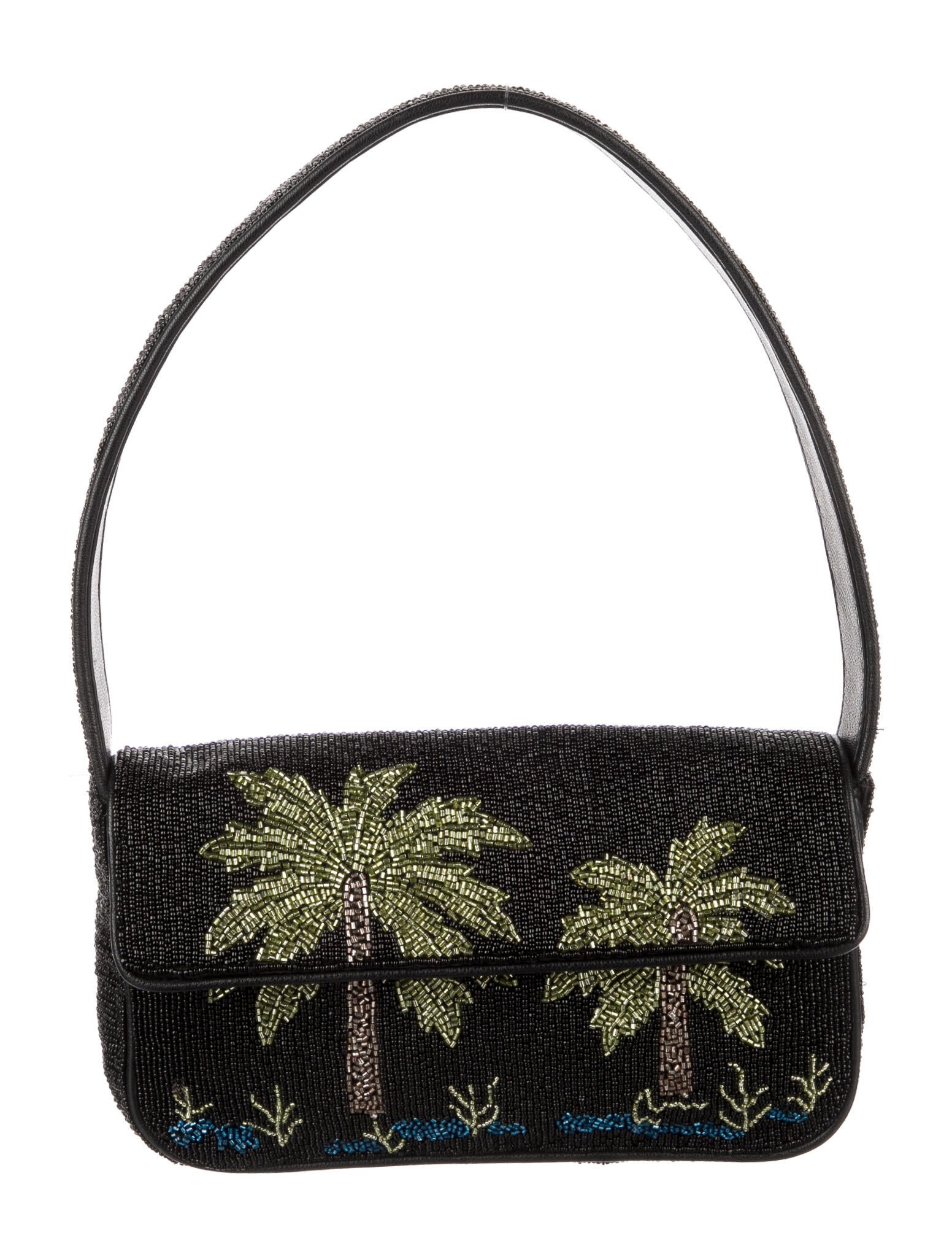 Staud Beaded Shoulder Bag - Black Shoulder Bags, Handbags - WSTFG41231 ...