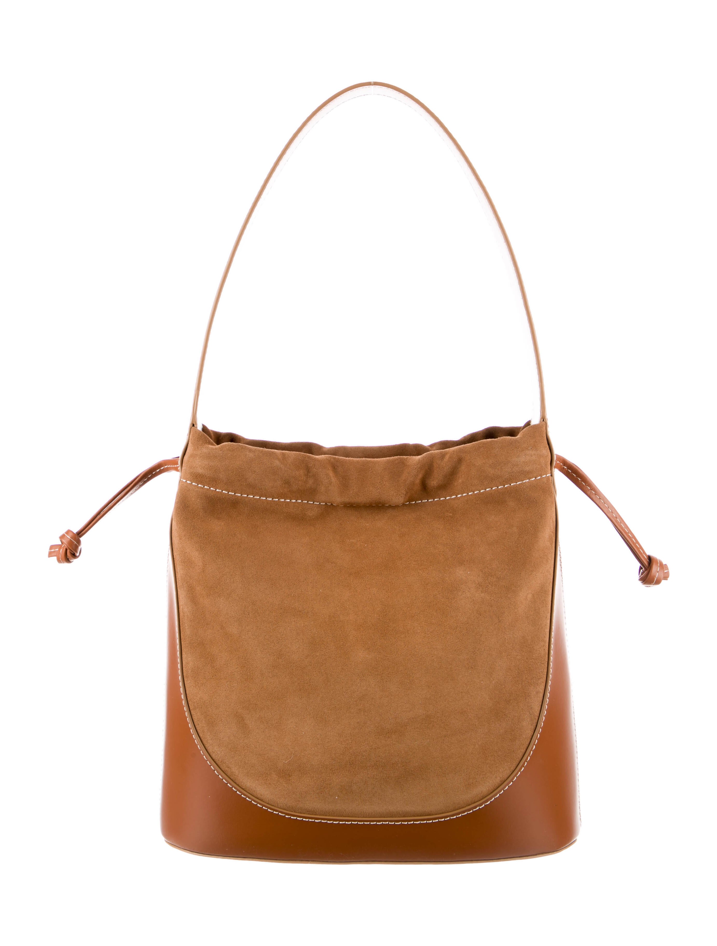 Staud Suede Shoulder Bag w/ Tags - Neutrals Shoulder Bags, Handbags ...