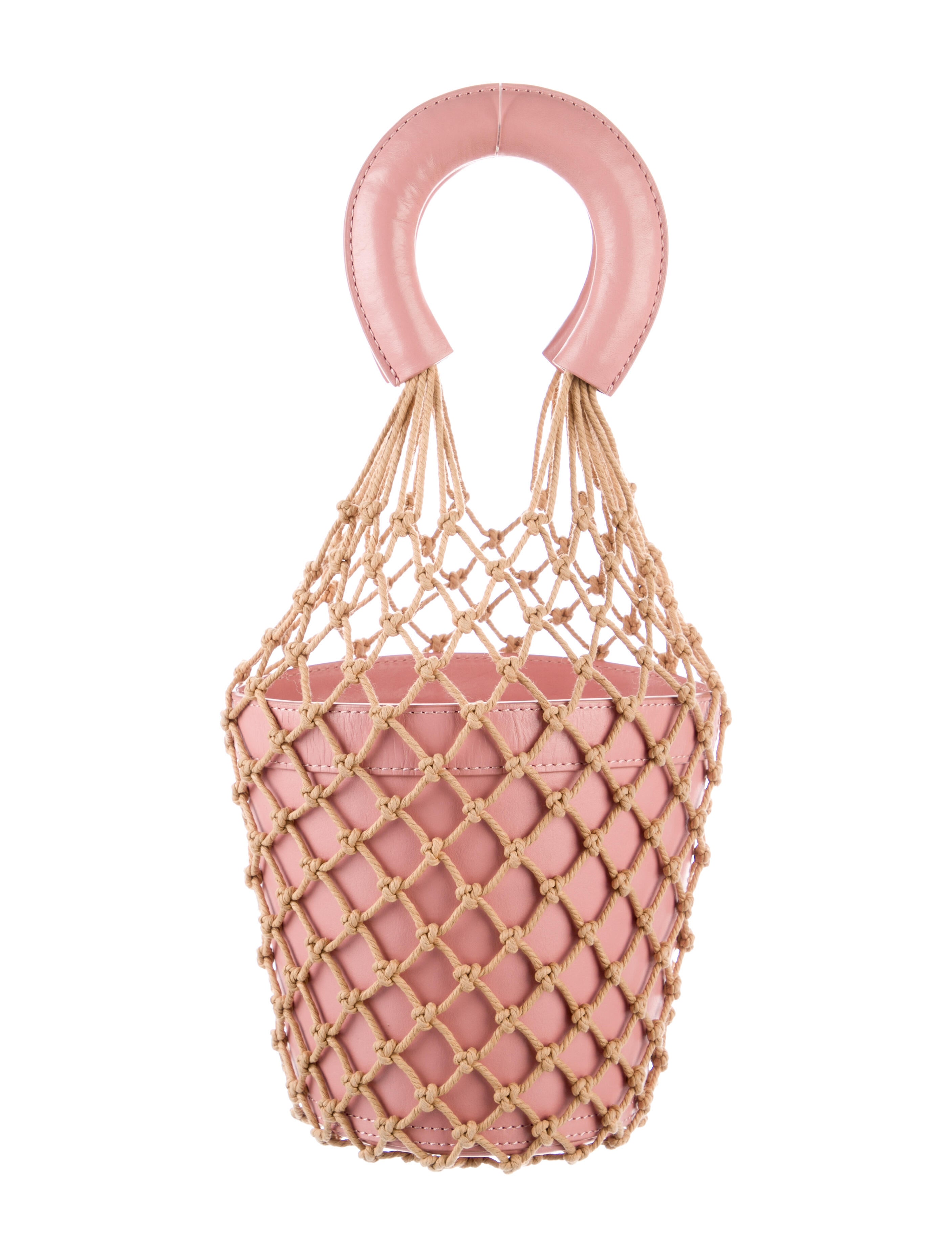 Staud Leather Bucket bag - Pink Bucket Bags, Handbags - WSTFG49474 ...