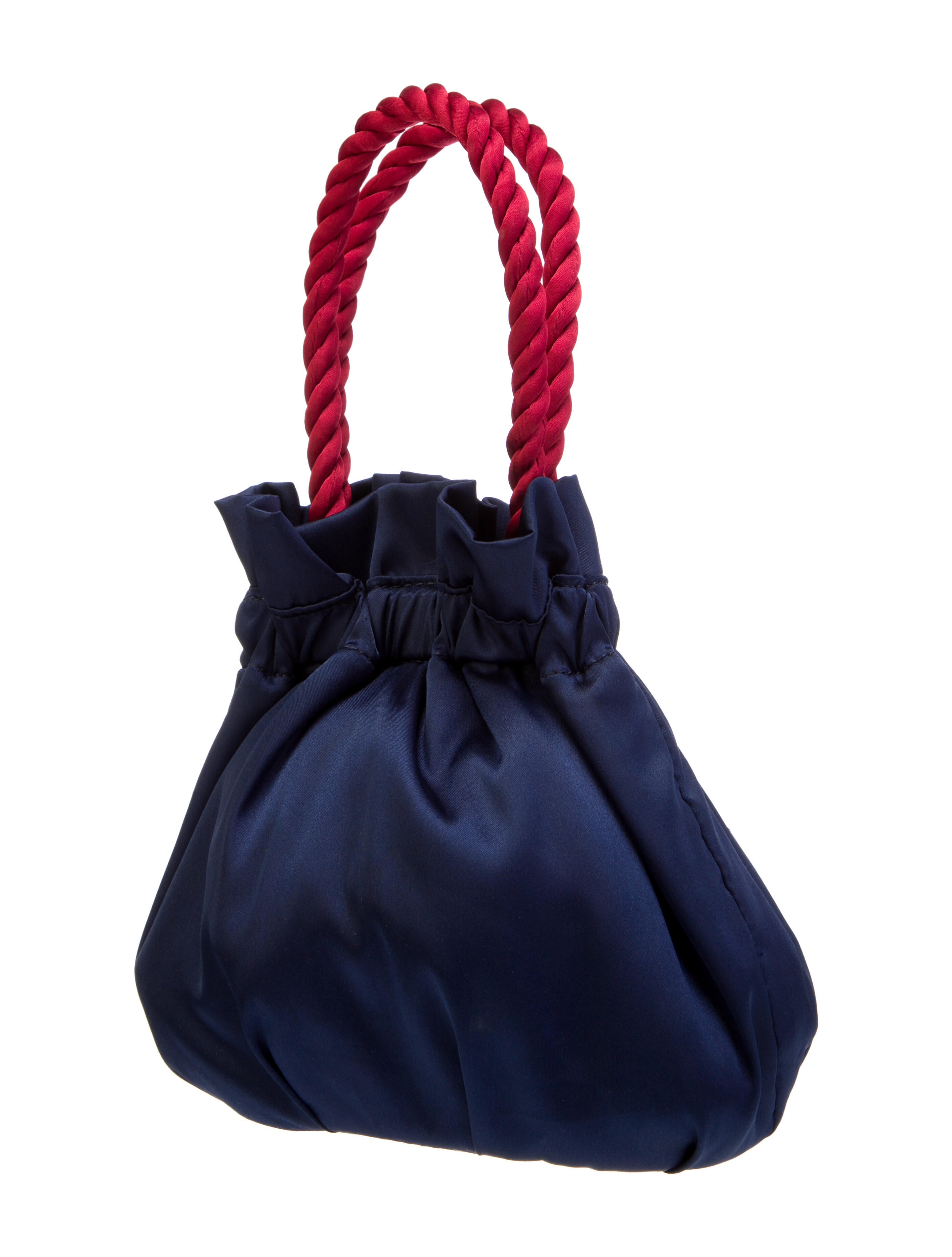Staud Satin Handle Bag - Blue Handle Bags, Handbags - WSTFG51996 | The ...