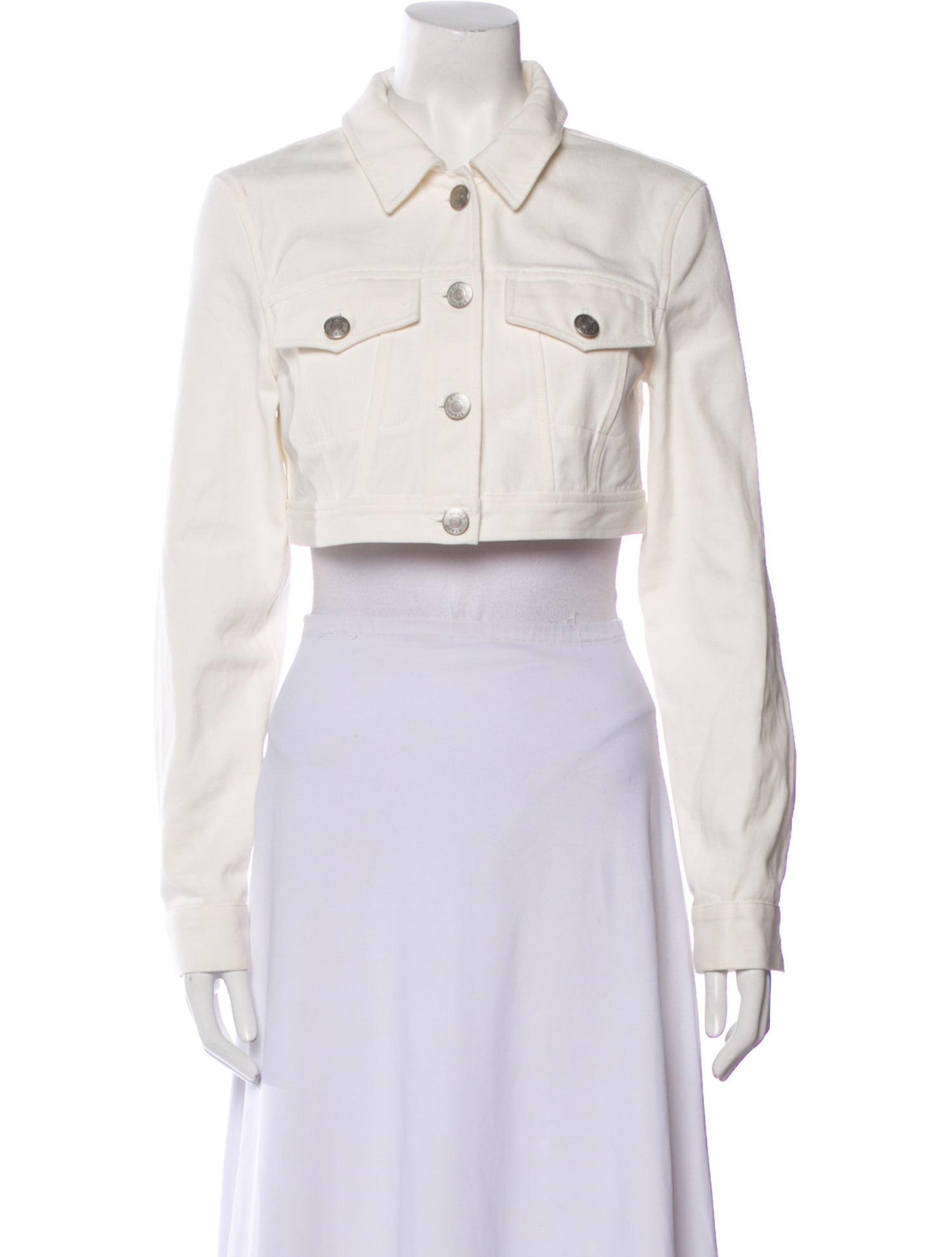 Staud Denim Jacket - White Jackets, Clothing - WSTFG58818 | The RealReal