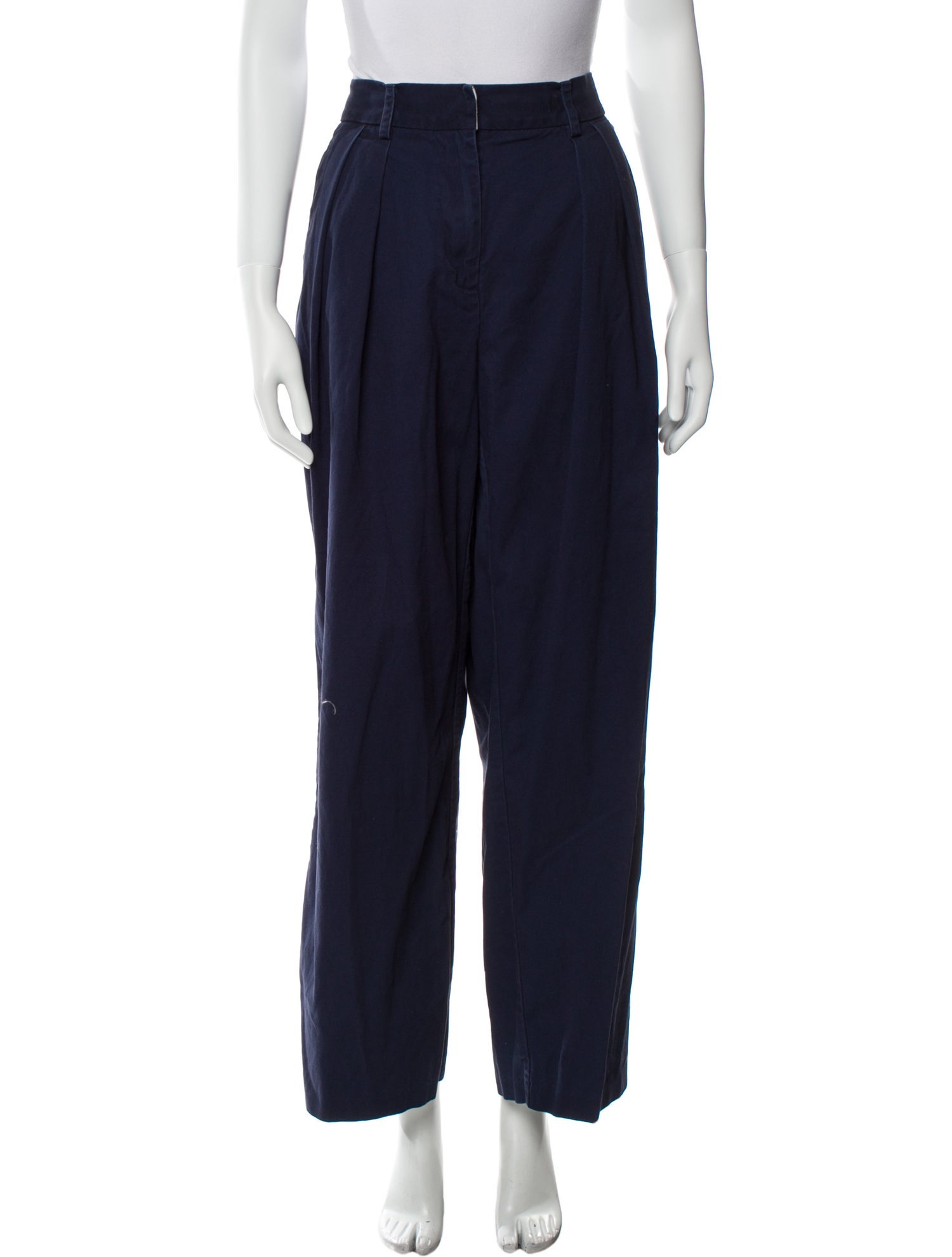 Staud Wide Leg Pants - Blue, 12.25" Rise Pants, Clothing - WSTFG60606 ...
